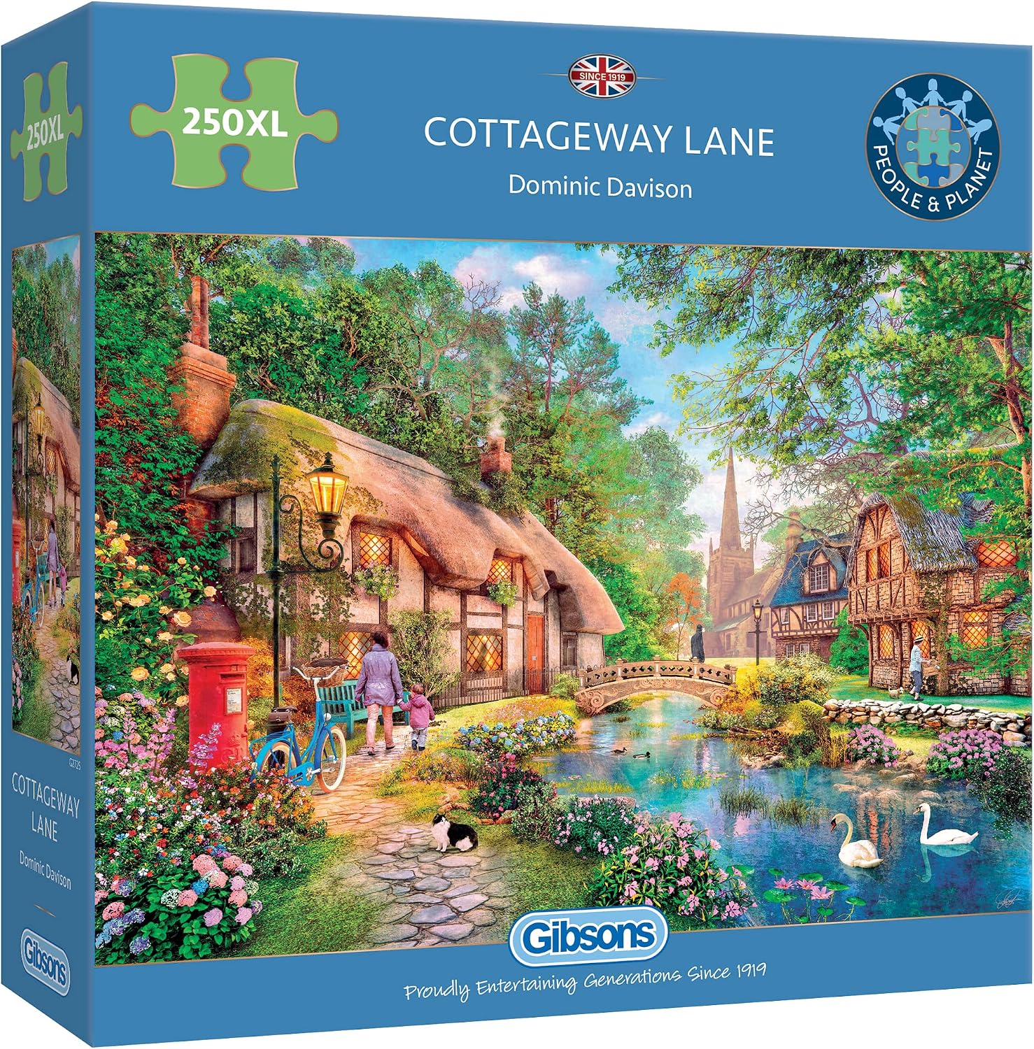 Amazon.com: Gibsons Cottageway Lane 250XL Piece Jigsaw Puzzle | Large ...