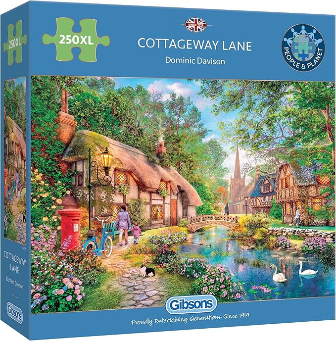Gibsons Cottageway Lane 250XL Piece Jigsaw Puzzle | Extra Large Piece ...