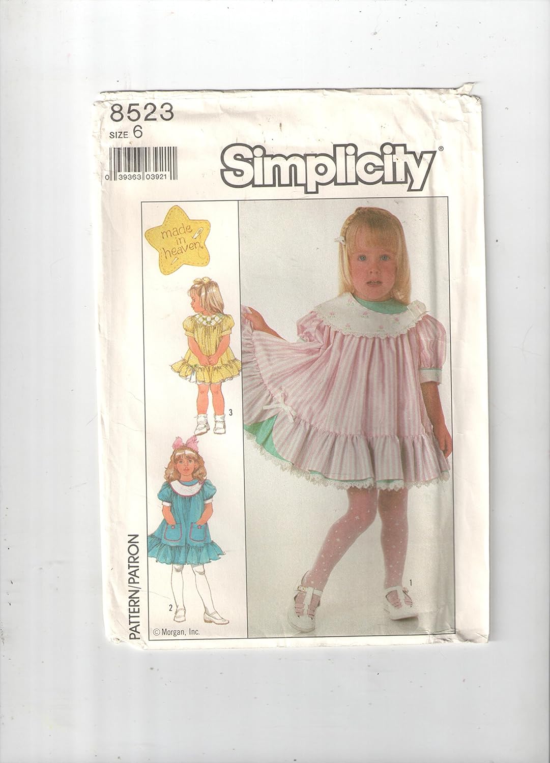 Simplicity pattern 8523 (size 6): Simplicity: Amazon.com: Books