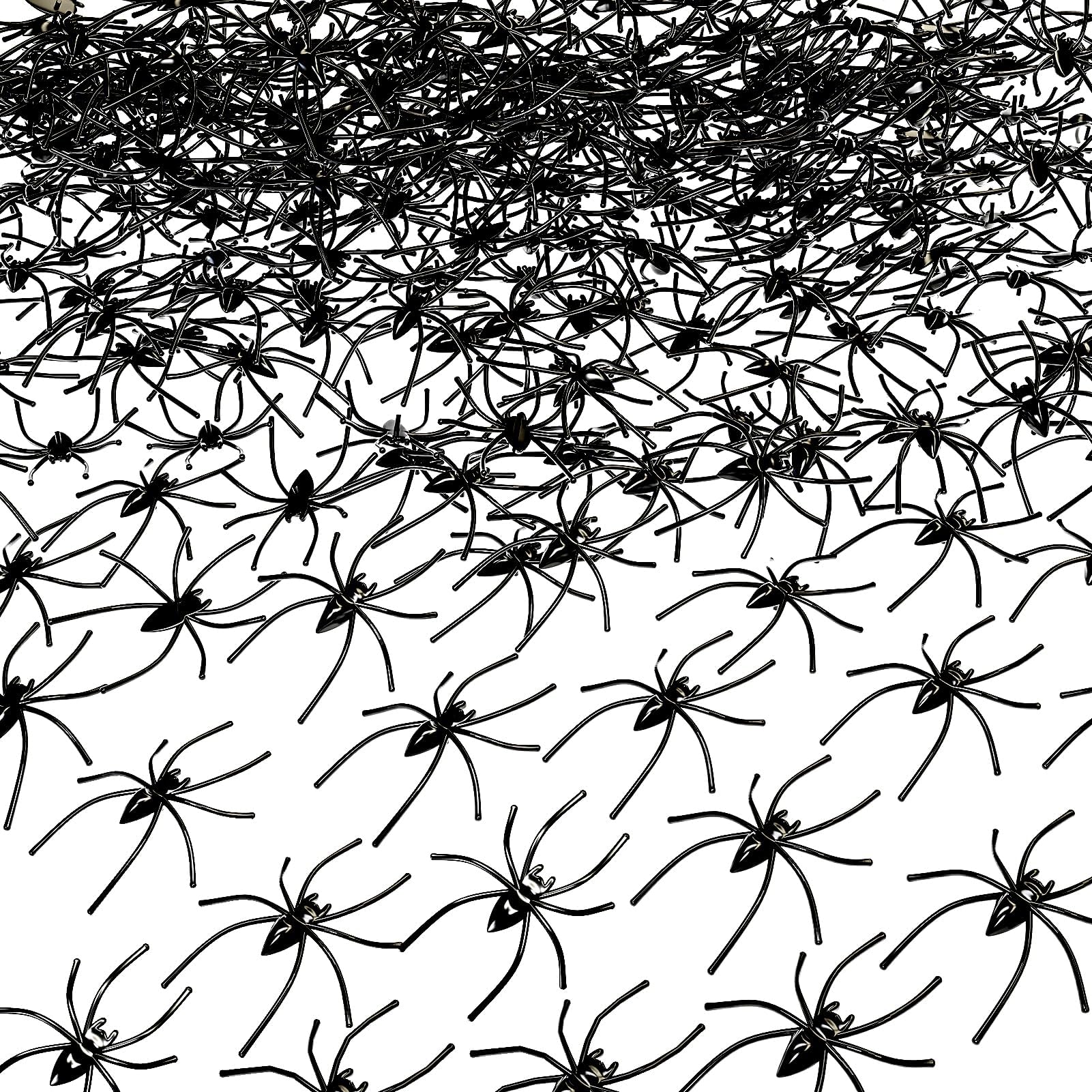 WLLHYF 3 Sizes 120 Pieces Plastic Spiders Mini Fake Tiny Spiders ...