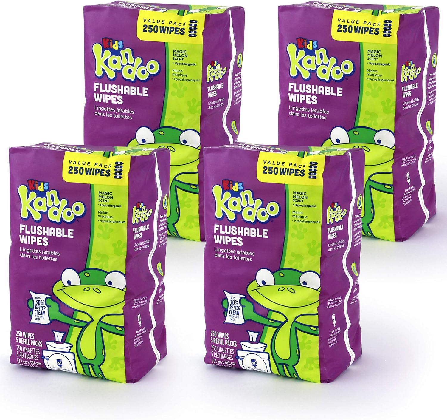 Amazon.com: Flushable Wipes for Baby and Kids by Kandoo, Magic Melon ...