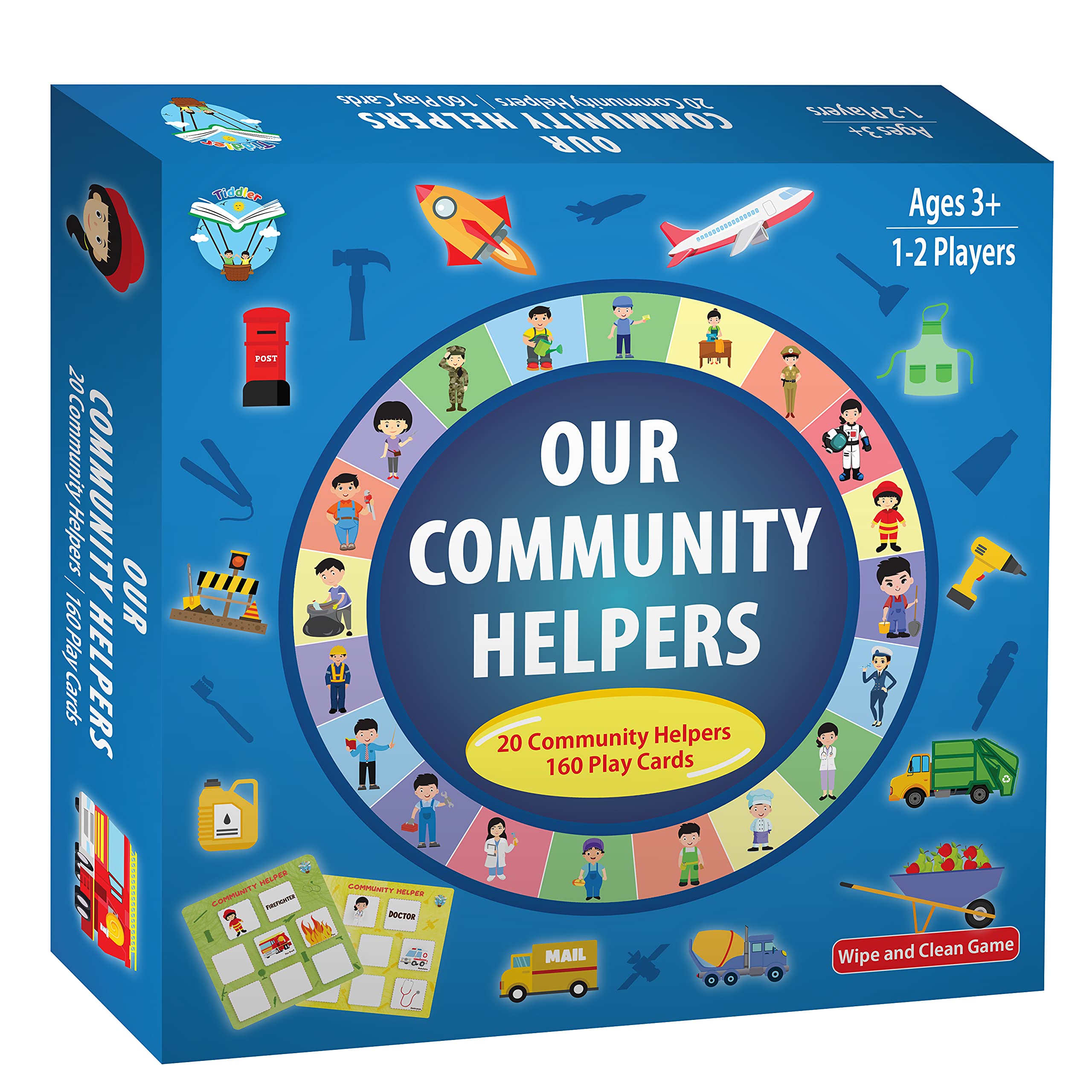 Tiddler Our Community Helpers Game 20 Occupations With Blue 160 ...