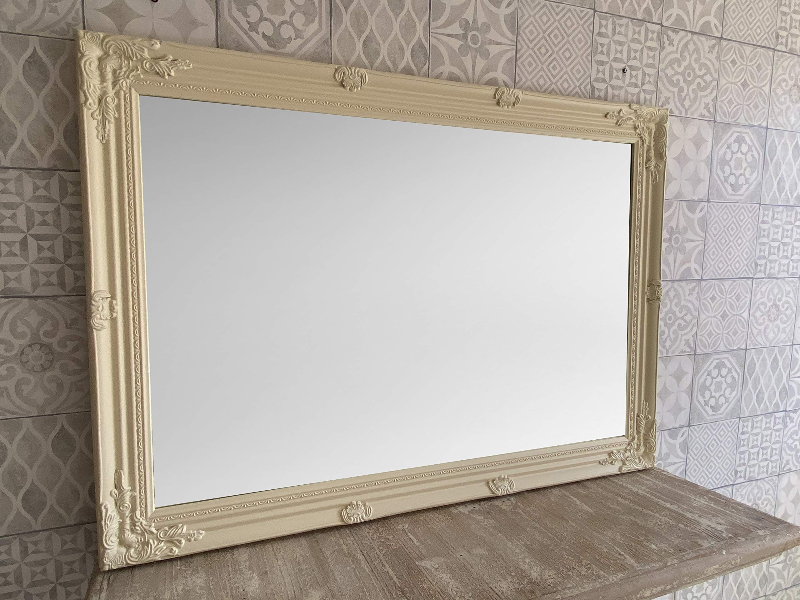 EXTRA LARGE WARM CREAM (not a distressed antique finish) Shabby Chic ...