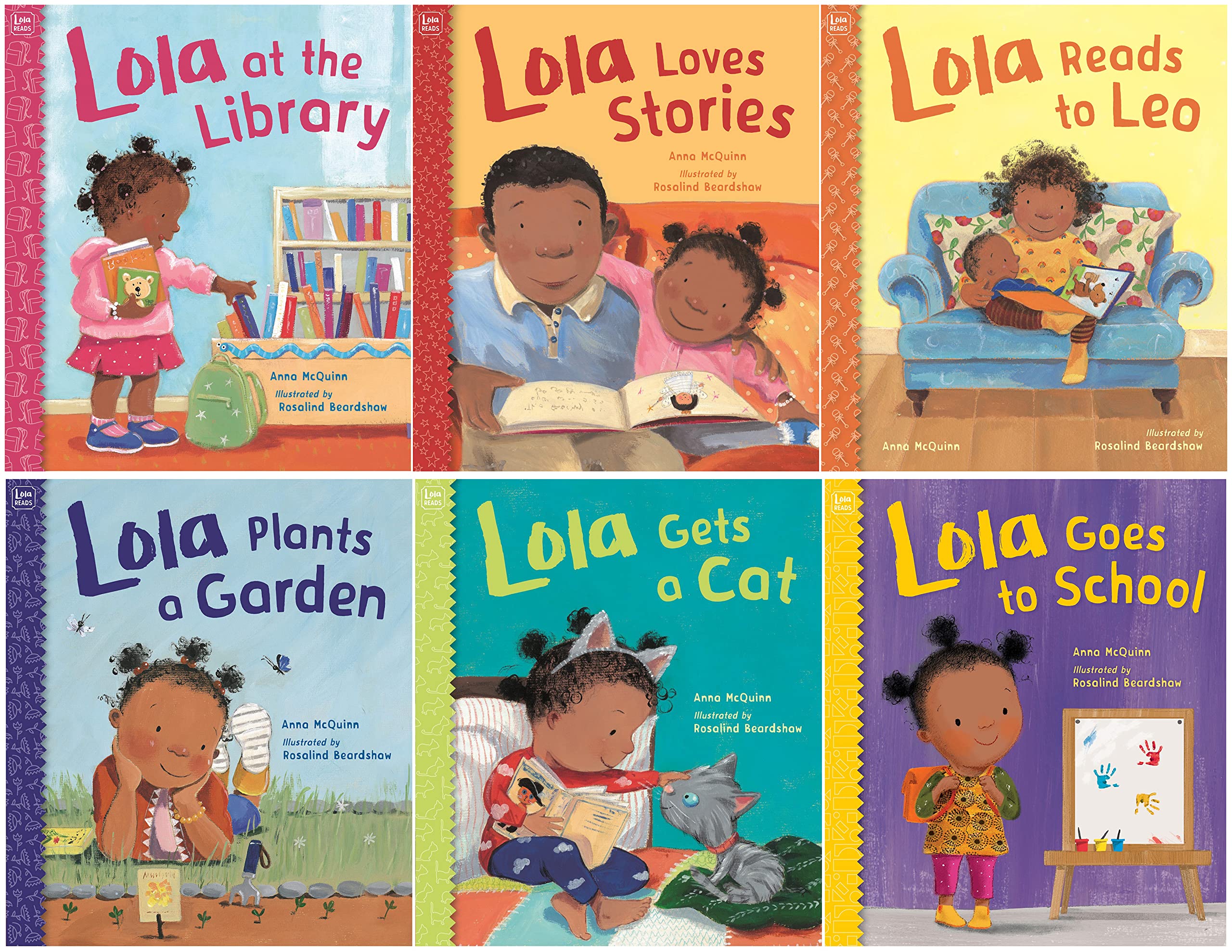 NEW! Lola Reads Series 6 Books Set: Anna McQuinn: Amazon.com: Books