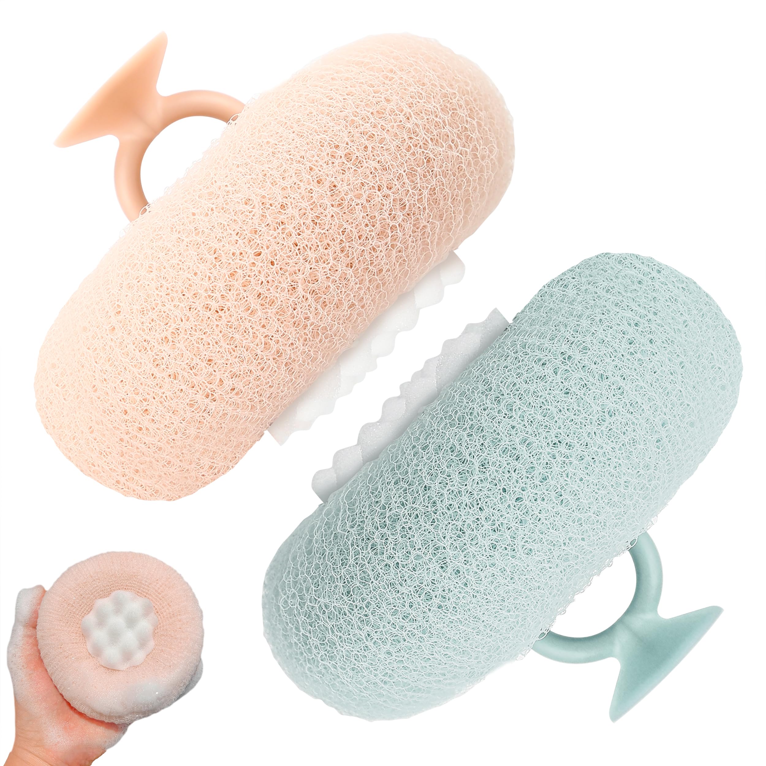 Amazon.com: 2Pack Super Soft Sunflower Suction Cup Bath Ball, Essential ...