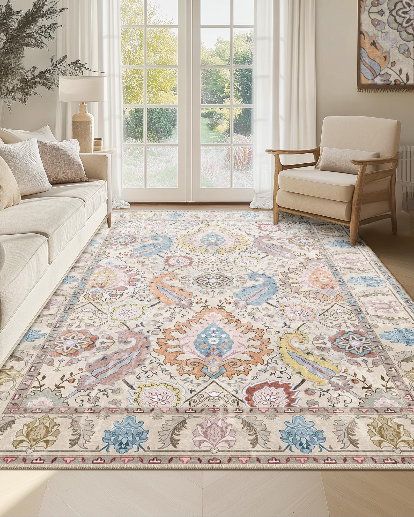 Amazon.com: Istana 6x9 Area Rugs - Multi Colors Rugs for Living Room ...