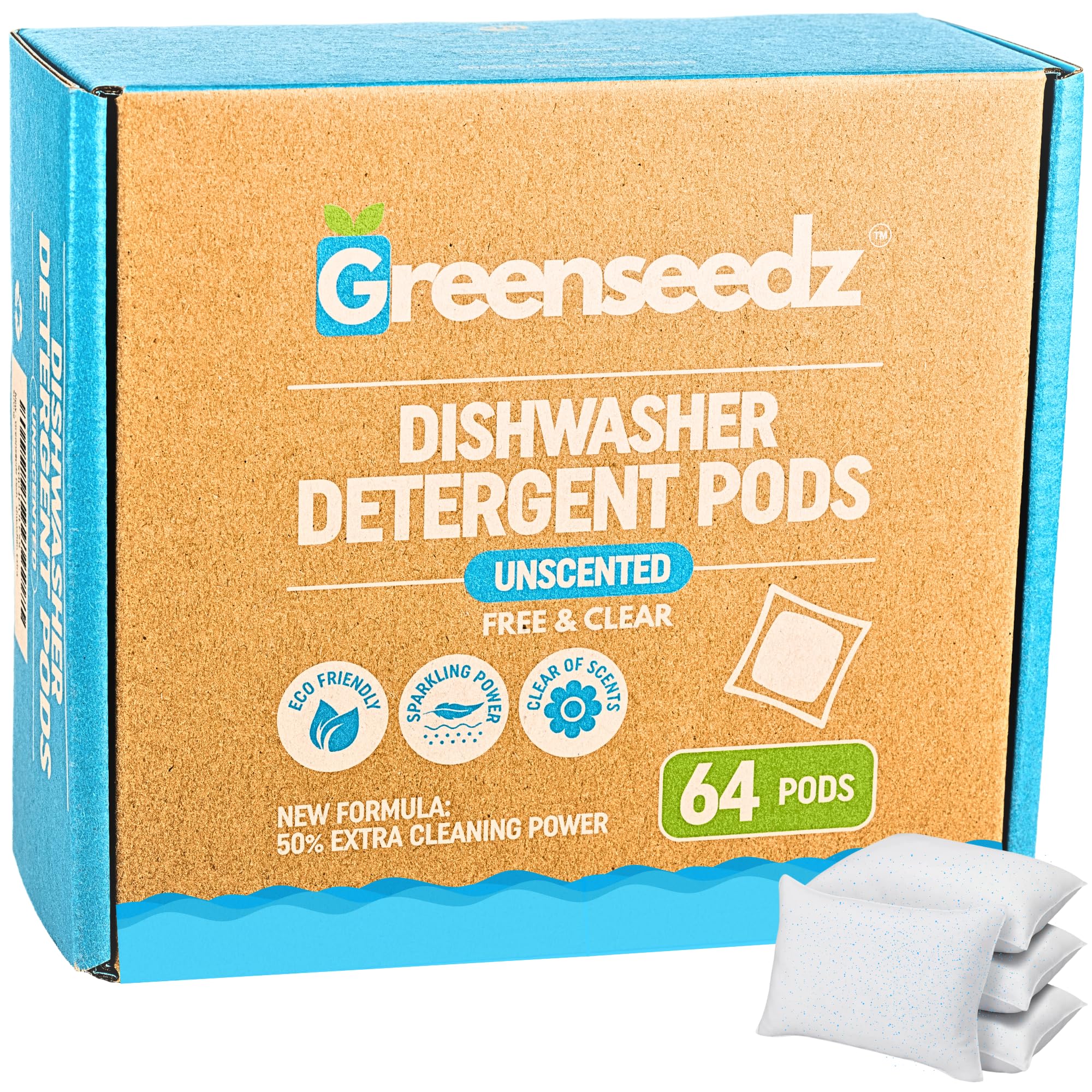 Amazon.com: Greenseedz Dishwasher Detergent Pods, Eco Friendly, Free ...