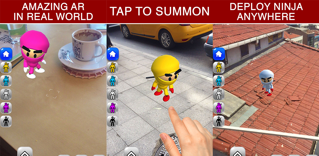 AR Ninja Kid vs Zombies Game of Augmented Reality - Interact with real ...