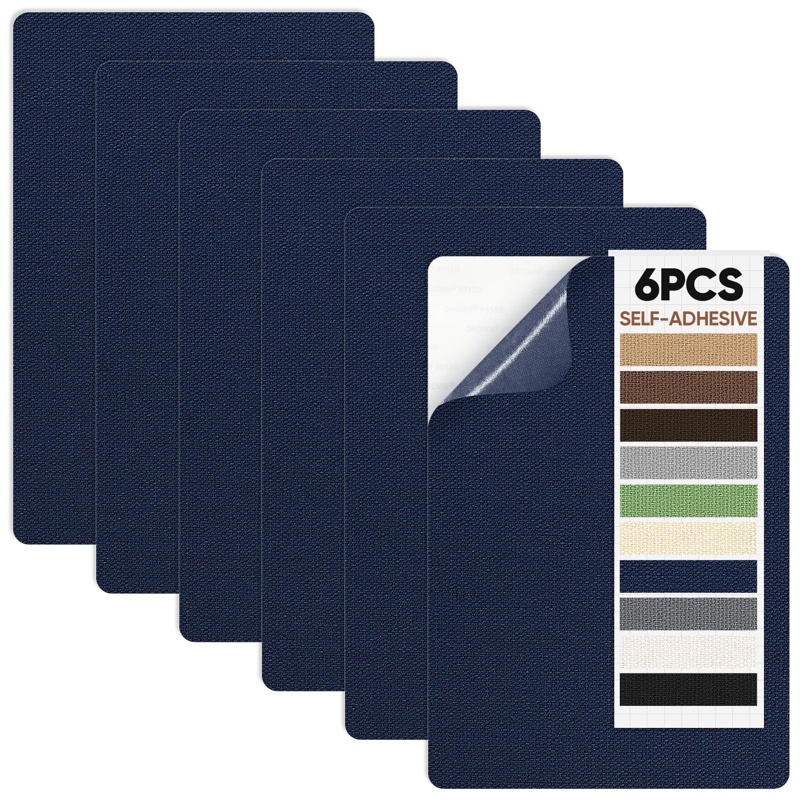 Amazon.com: Canvas Patch 5.5 x 8 Inches 6Pcs Self-Adhesive Waterproof ...