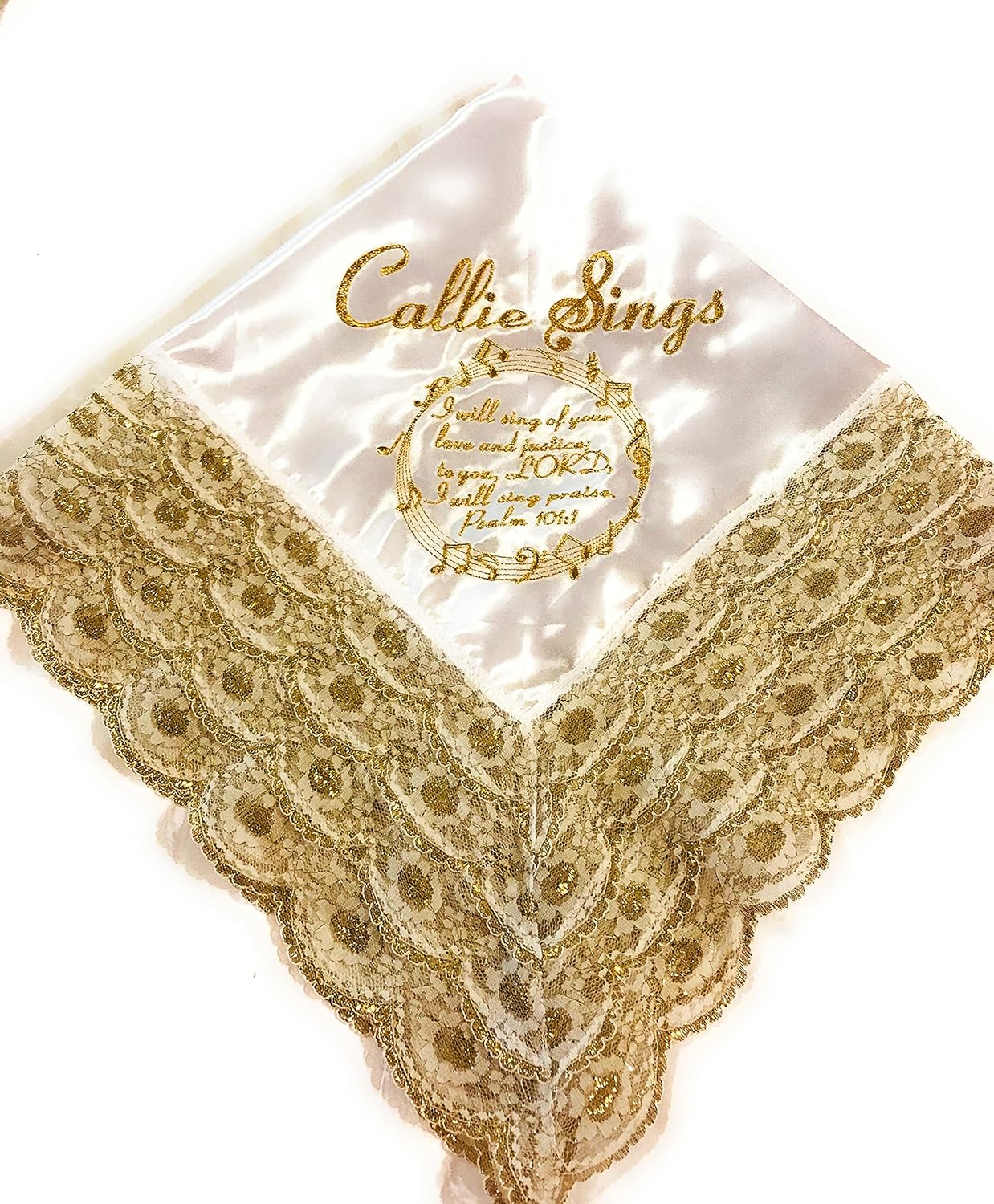 Amazon.com: Women’s Church Lap Scarf Customized Lace Lap Handkerchief ...