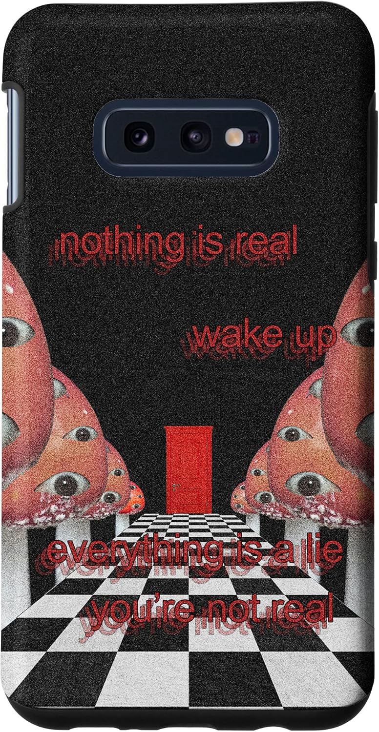 Amazon.com: Galaxy S10e Weirdcore Aesthetic Mushroom Eyes Strangecore ...
