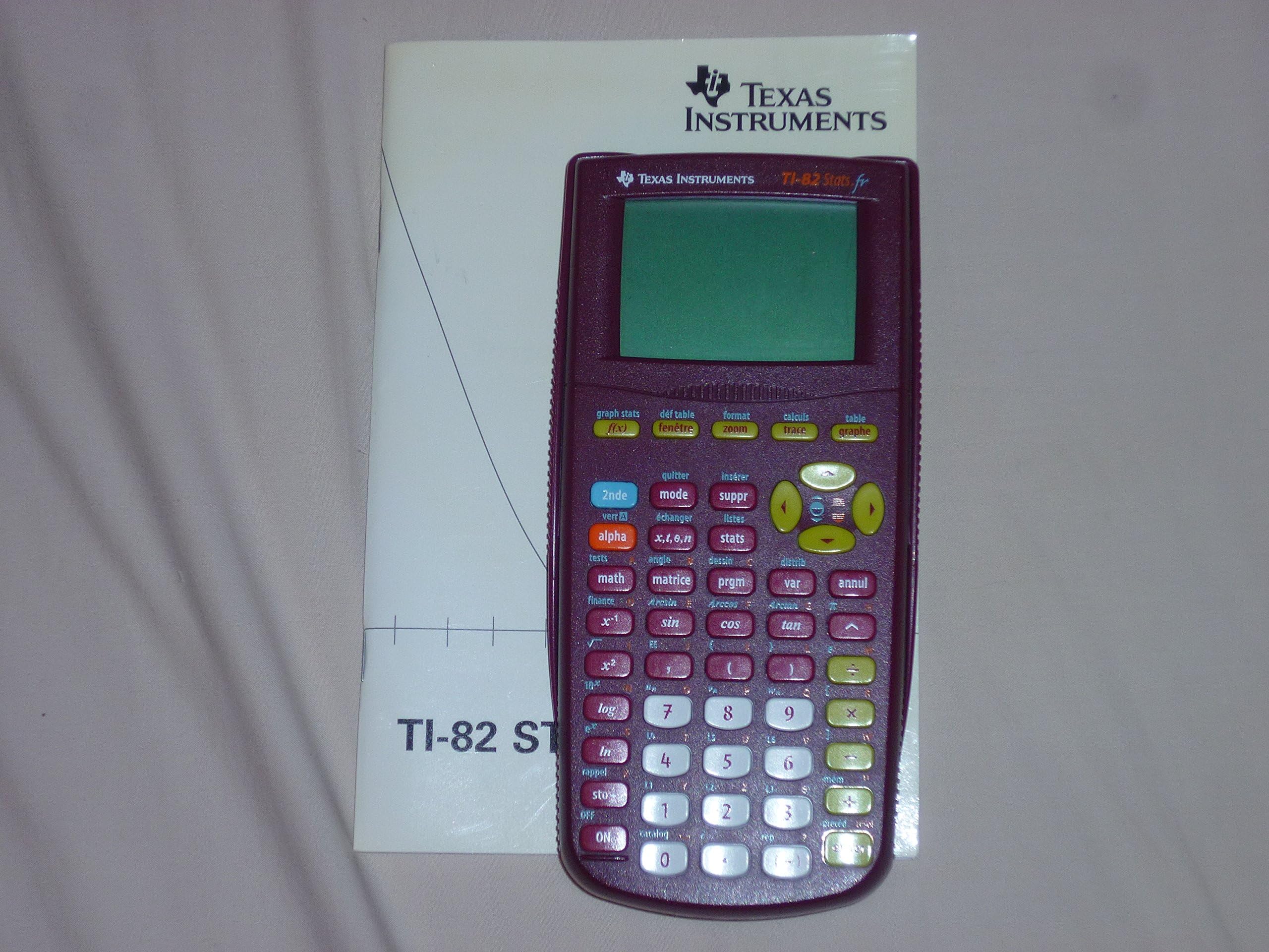 [Ancien Modèle] Texas Instrument TI-82 Stats.fr Calculatrice graphique ...