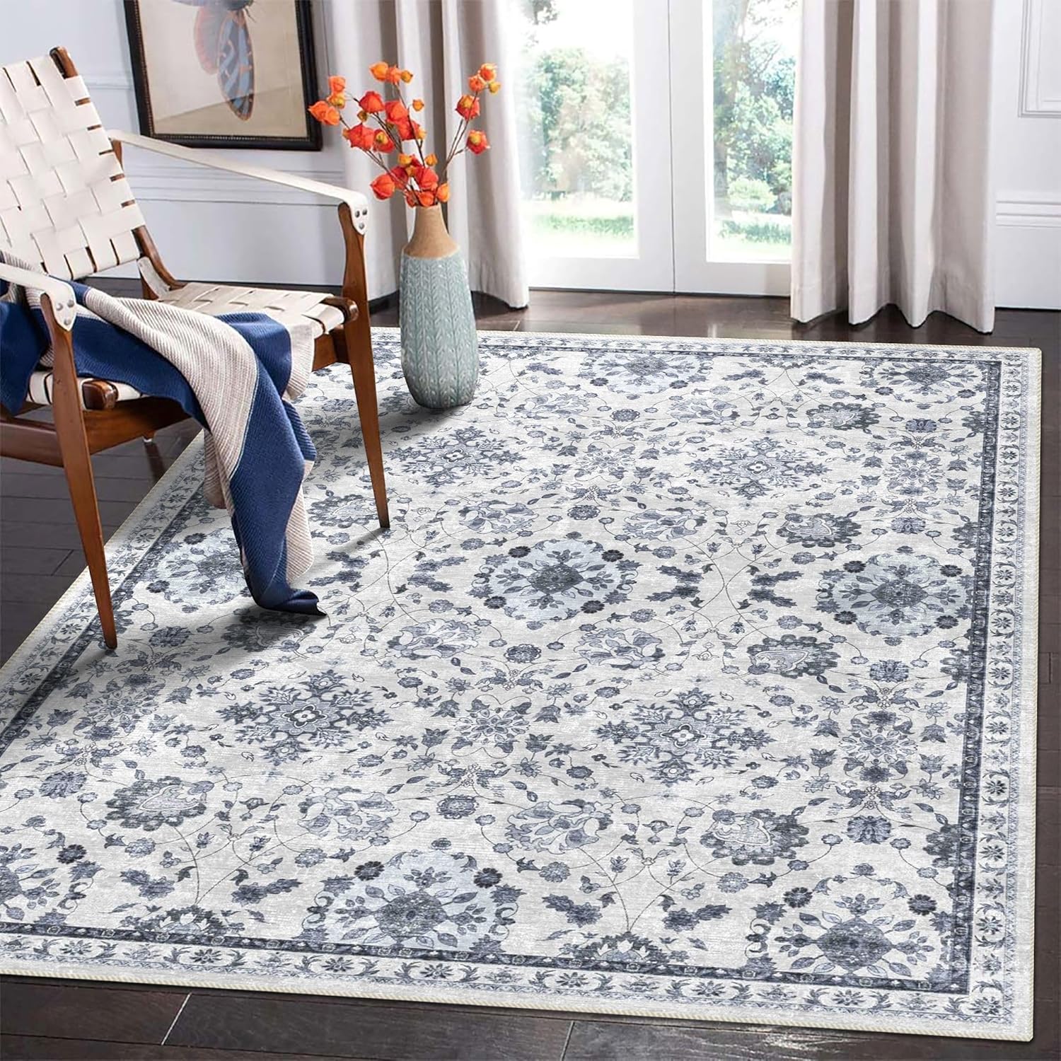 Amazon.com: vivorug 5x7 Area Rugs, Stain Resistant Washable Rug for ...