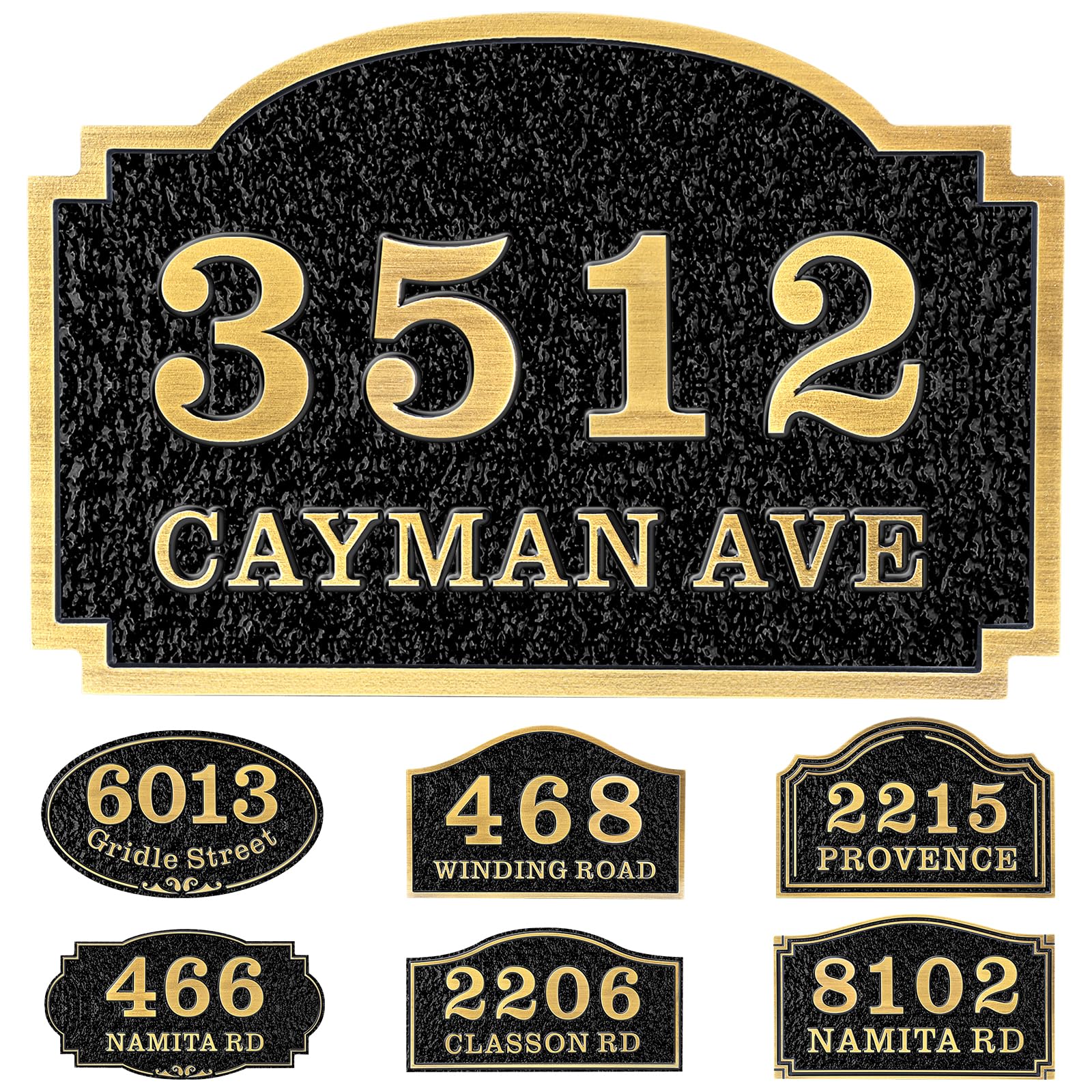 Snapklik.com : Personalized Cast House Address Plaque Custom House Number Sign Address Signs For ...