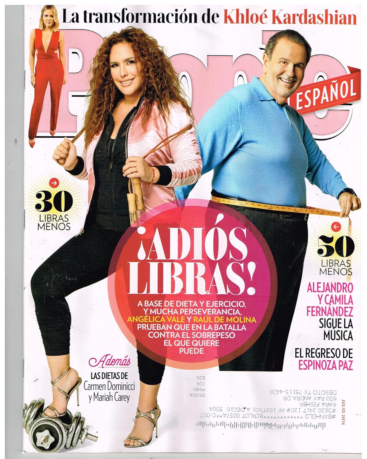 PEOPLE en Espanol Magazine (Julio 2016) Adios Libras!: People: Amazon ...