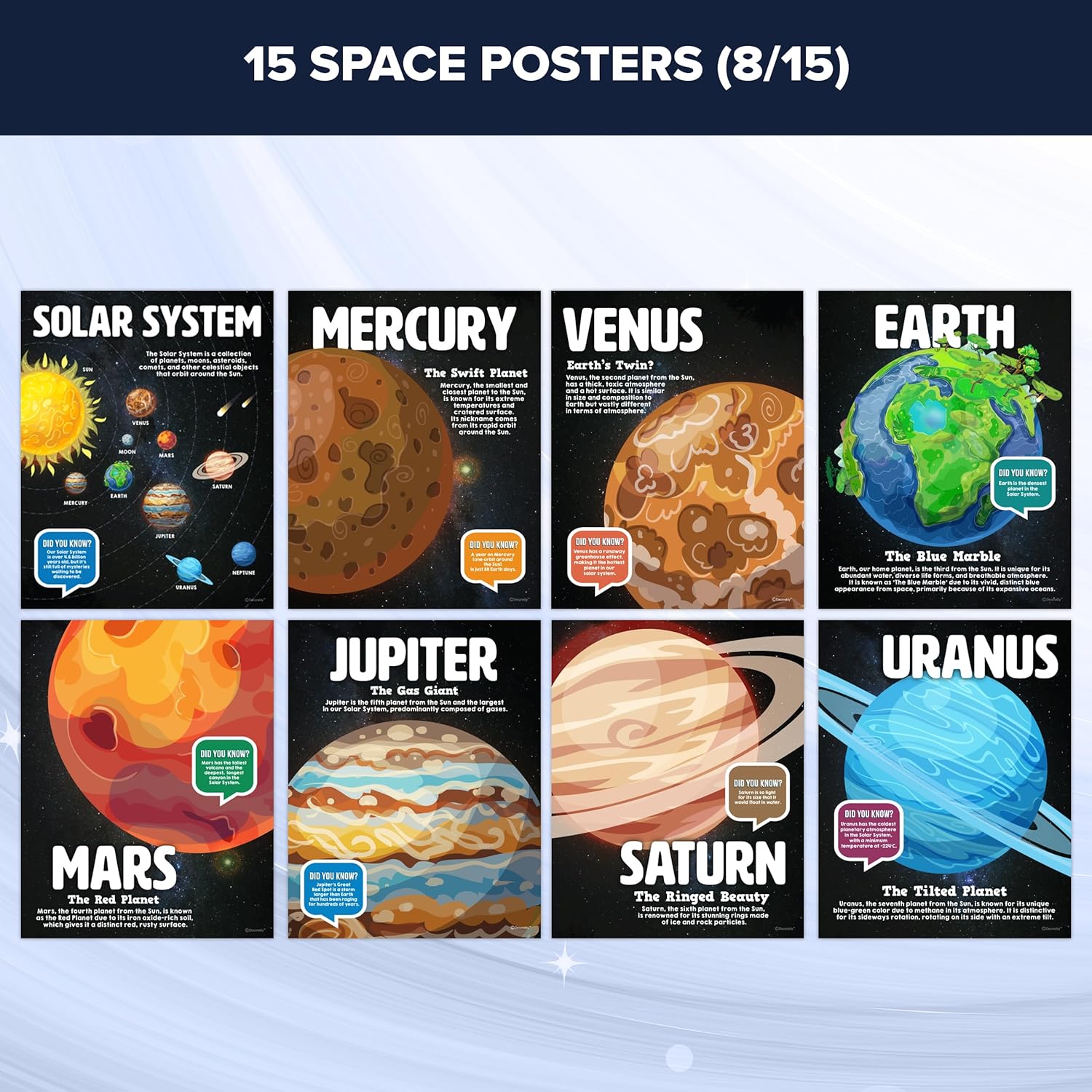 Decorably 15 Space Theme Classroom Decor - 11x14in Philippines | Ubuy