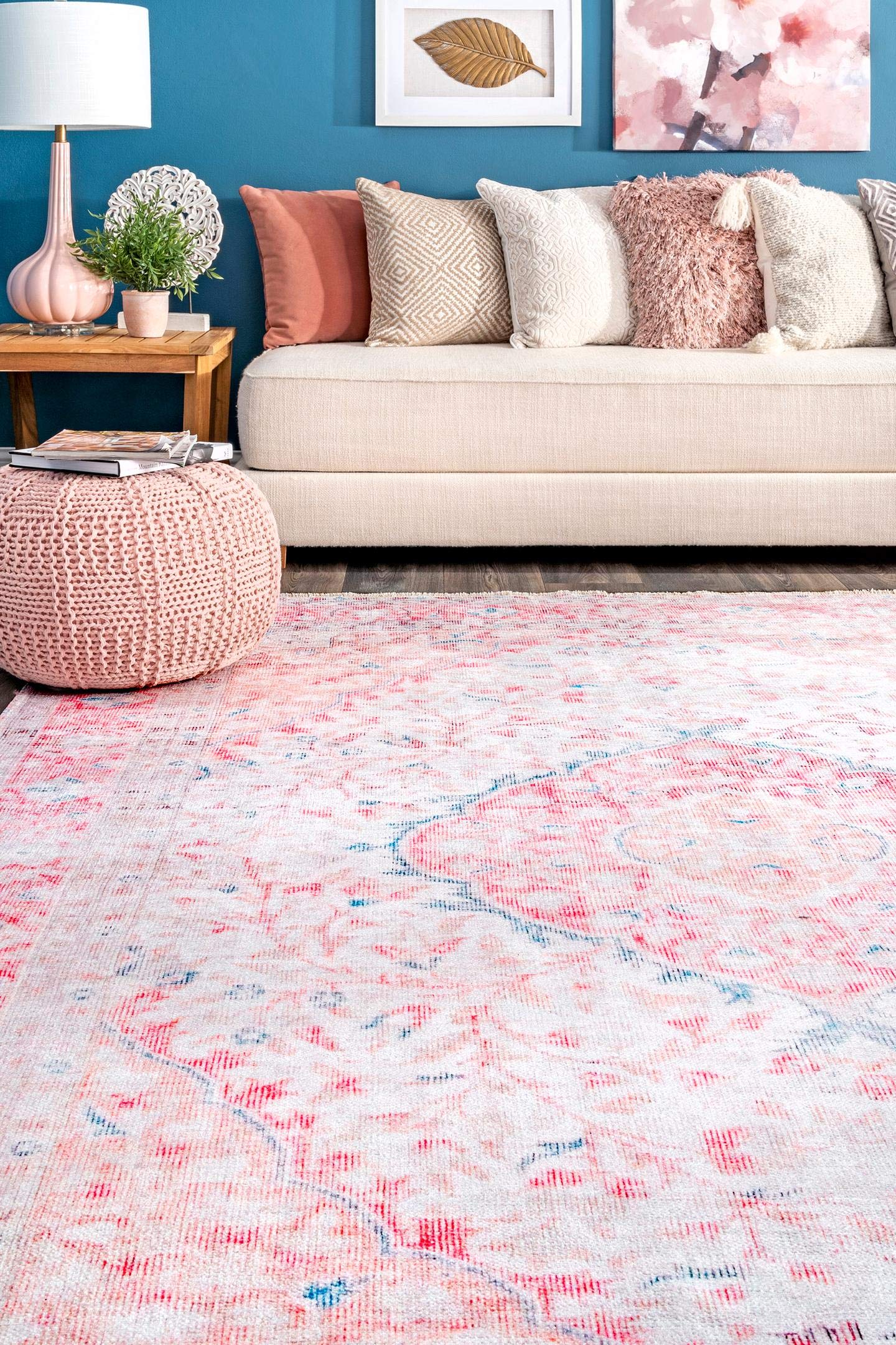 nuLOOM Konya Vintage Floral Medallion Flatweave Runner Rug, 2' 8" x 8 ...