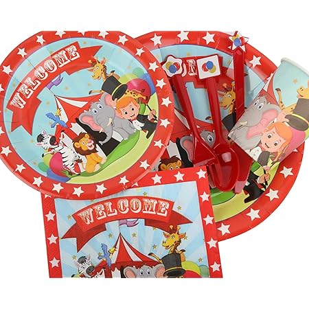 Amazon.com: Carnival Party Supplies Decorations, Circus Theme Birthday ...