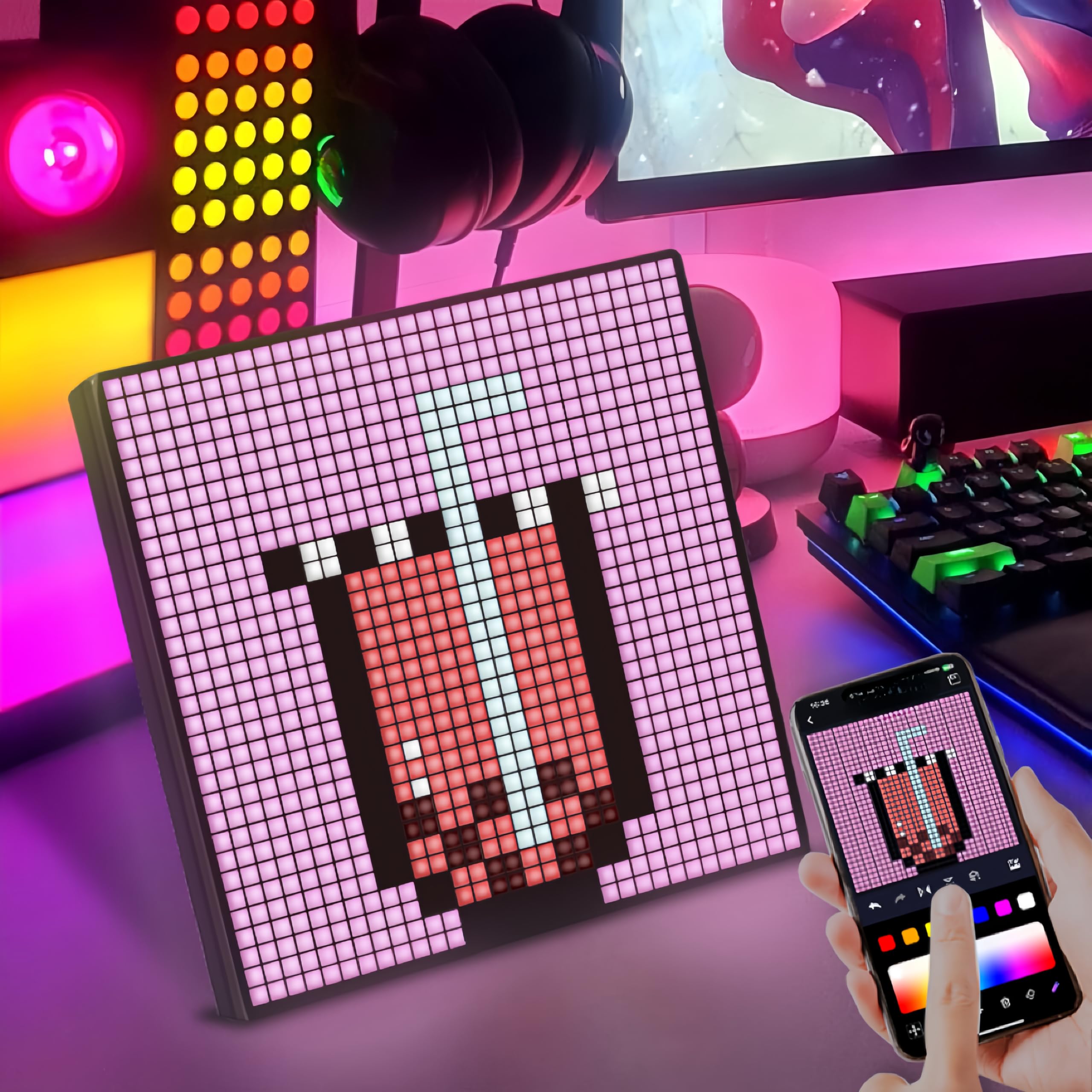 Snapklik.com : DIYOYOTM LED Pixel Art Display - Smart Digital Lamp Sets ...
