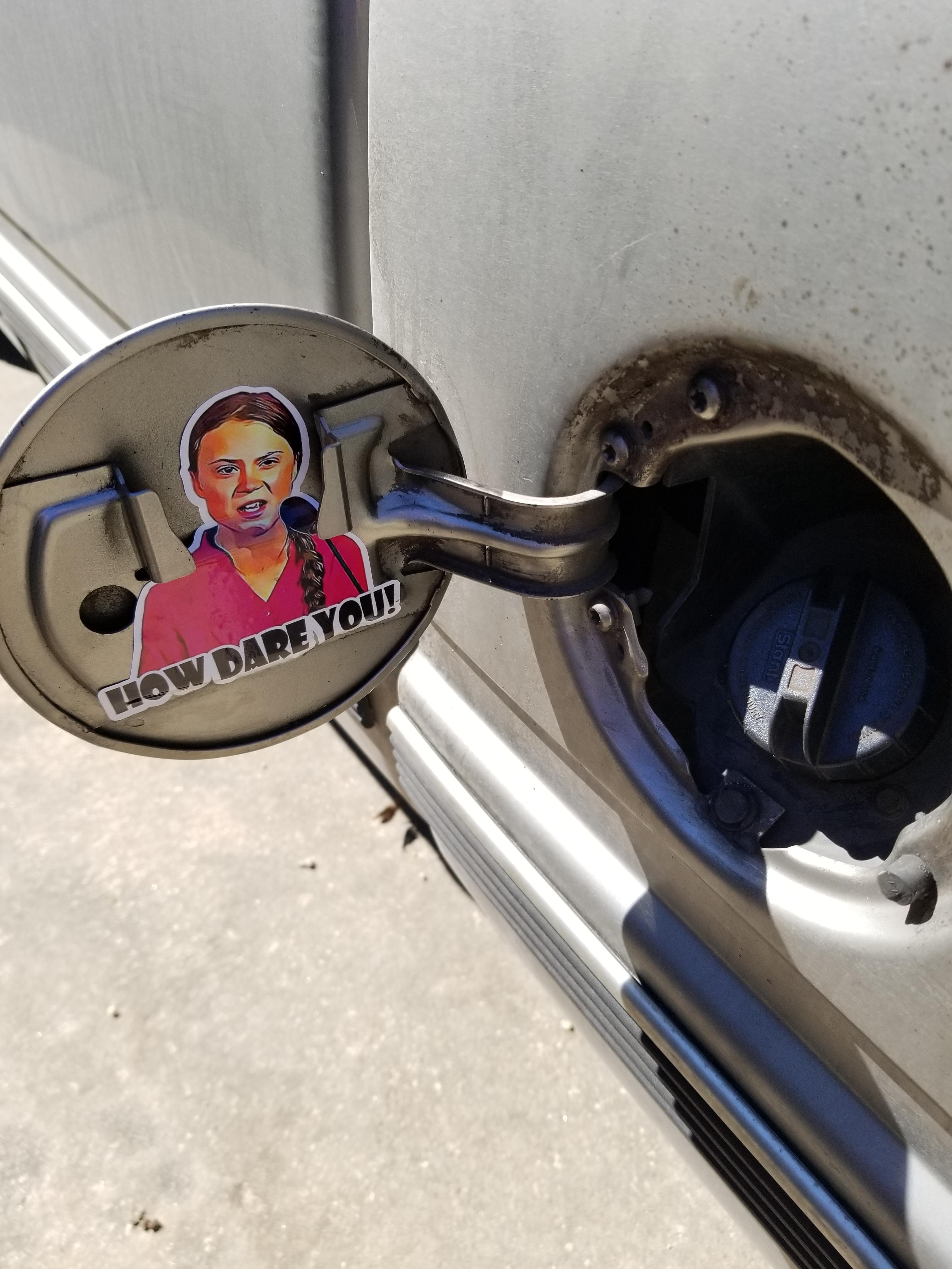 Amazon.com: Greta Thunberg Truck Car RV Van ATV How Dare You - Sticker ...