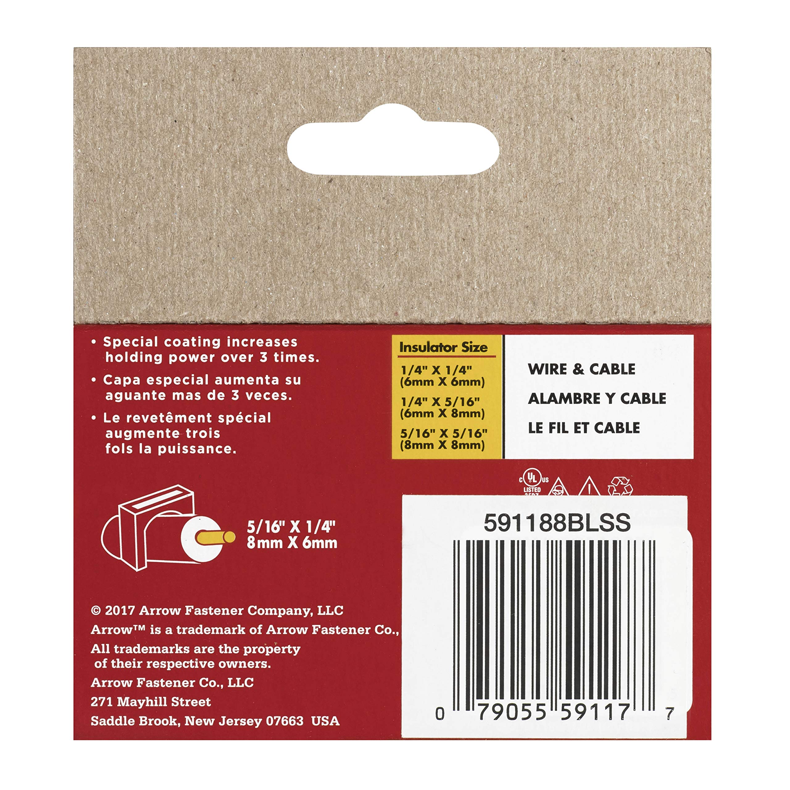 Snapklik.com : Arrow 591188BLSS Genuine T59 Stainless Steel 1/4-Inch ...