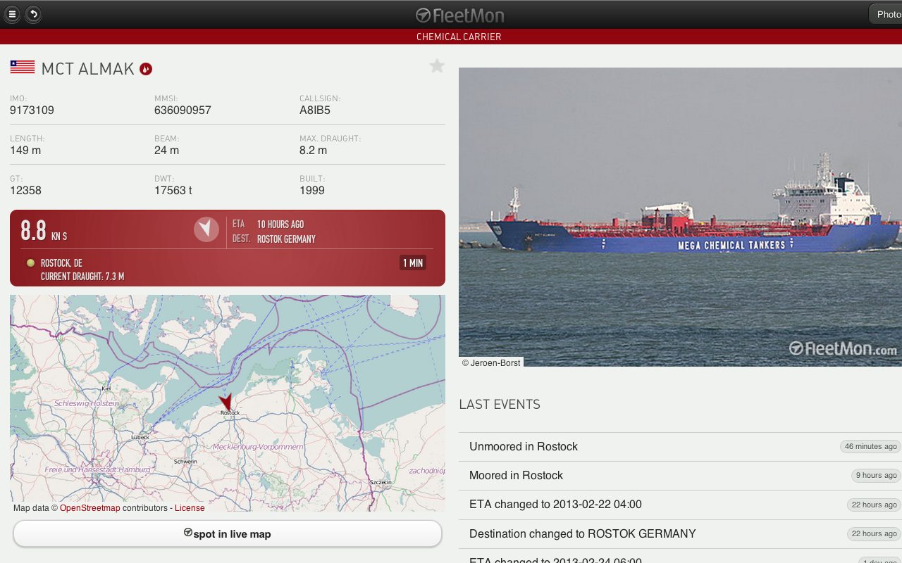 FleetMon mobile - live AIS ship positions - App on Amazon Appstore