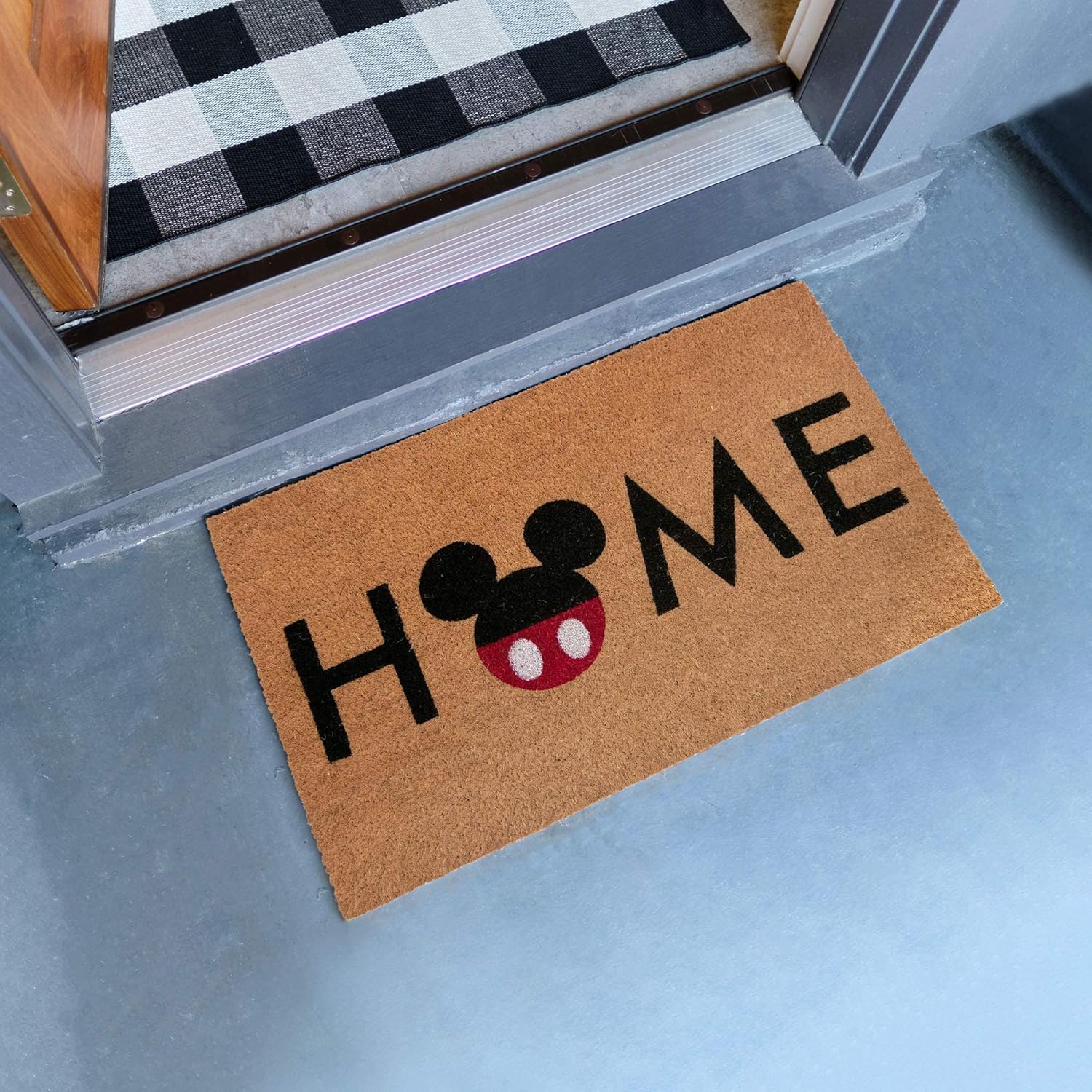 Gertmenian Mickey Mouse Coir Front Door Mat (2-Pack), Mats for Home ...