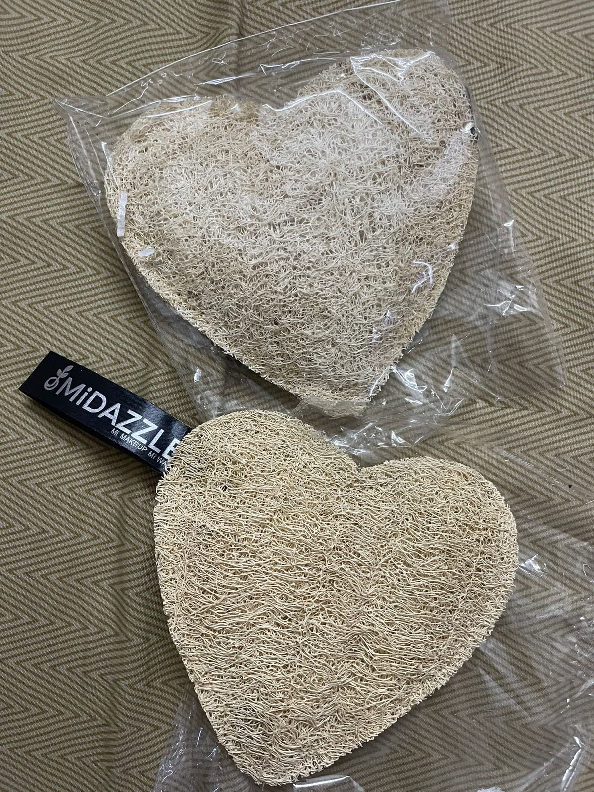 Buy Midazzle 100% Natural Body Scrubber Loofah for Bathing (Heart ...