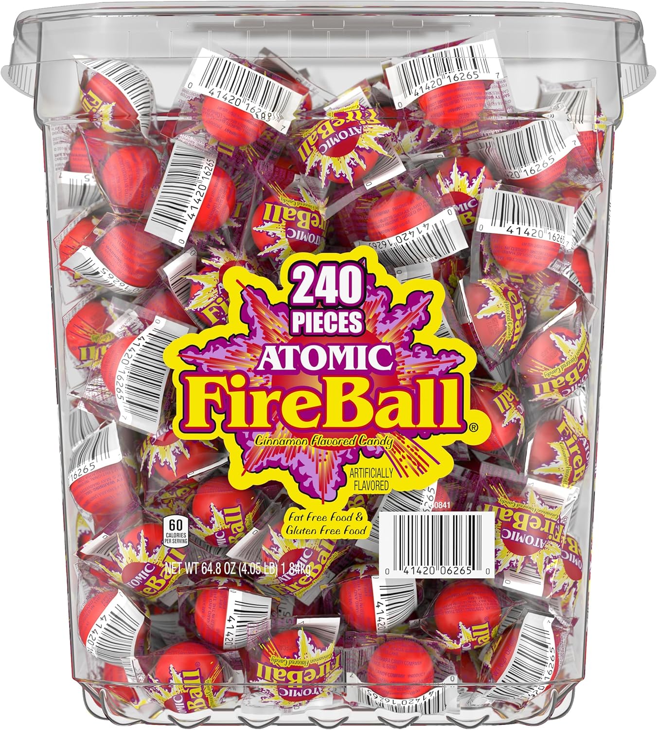 Atomic Fireballs Jar - 240 ct. : Amazon.ca: Grocery & Gourmet Food