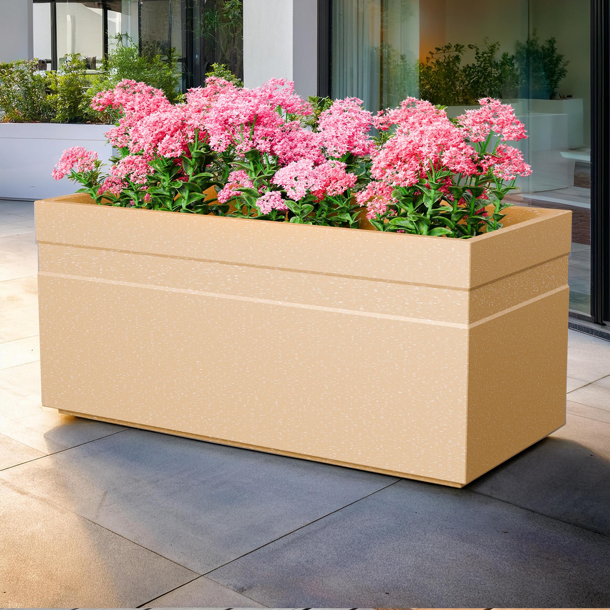 YUCCABE ITALIA FOXB GT 24 INCH Rectangle Pots for Plants Highly Durable ...