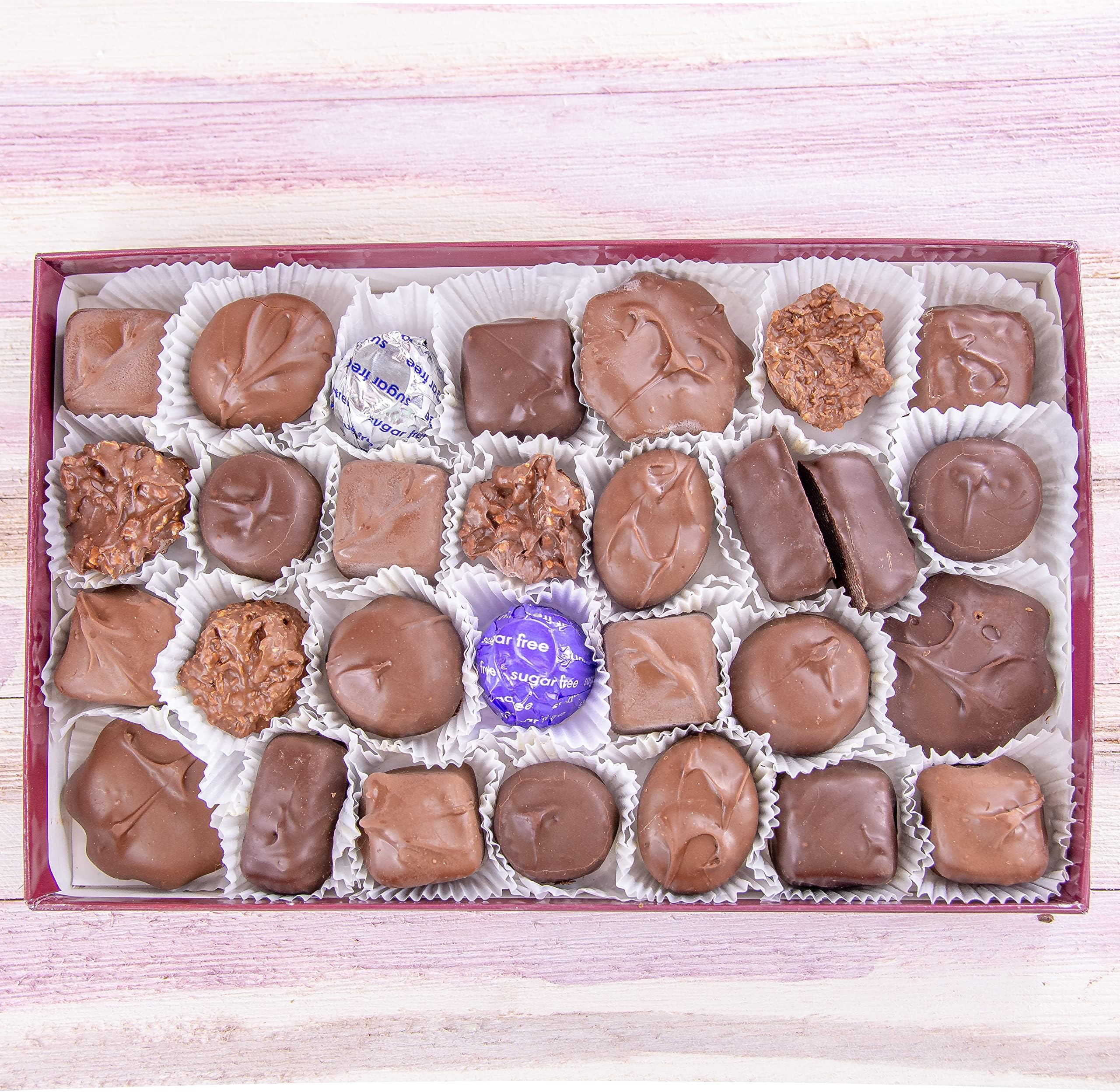 Amazon.com: Sugar Free Chocolate assorted Gift Box - Happy Valentine's ...