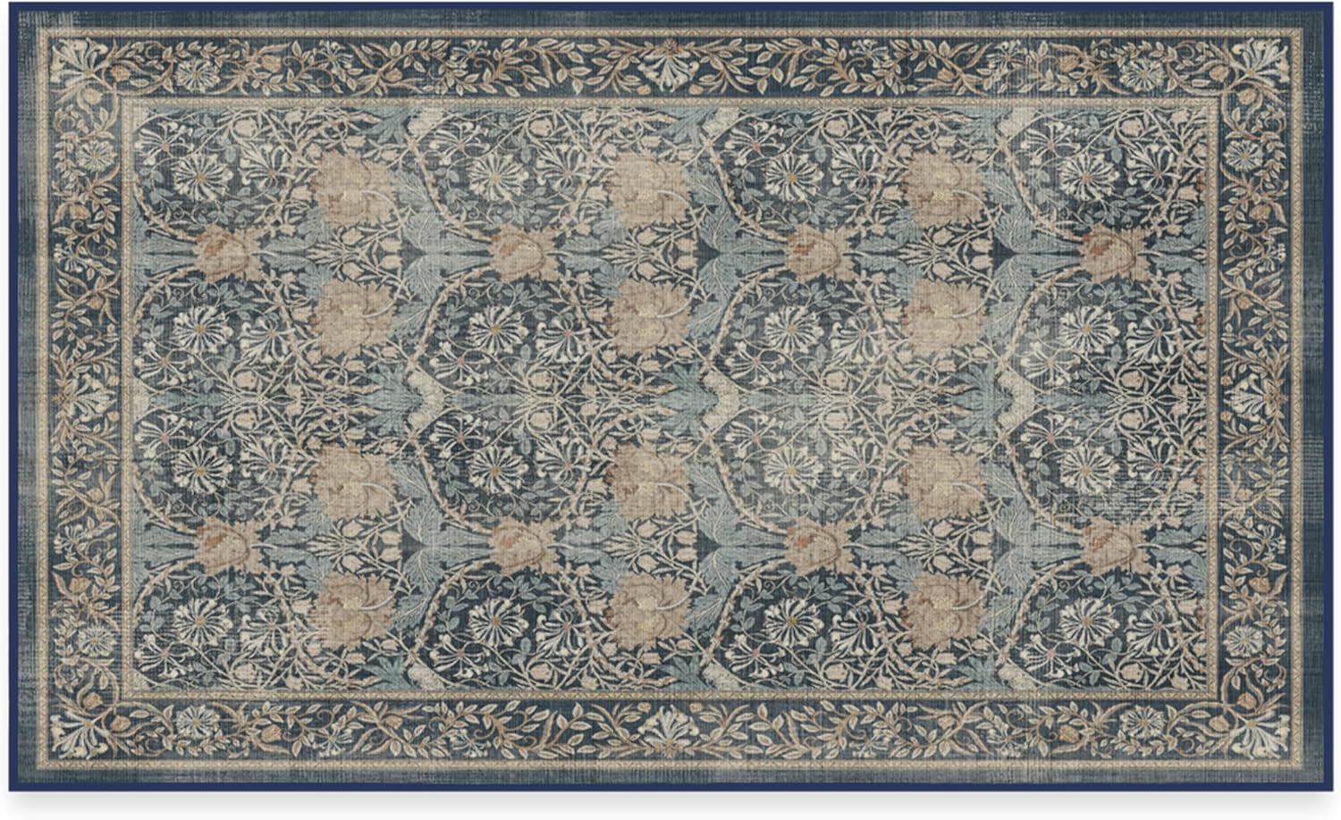 Amazon.com: RUGGABLE x Morris & Co Washable Area Rug – Honeysuckle ...