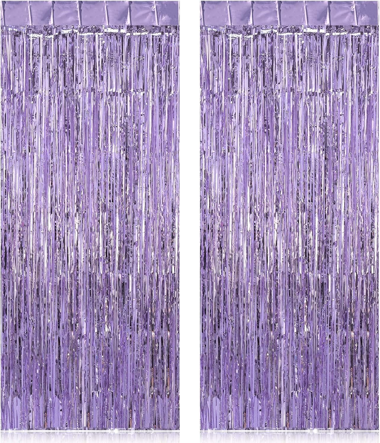 Amazon.com: TOTAFAM 2 Pack Fringe Curtains Backdrops, Foil Fringe ...