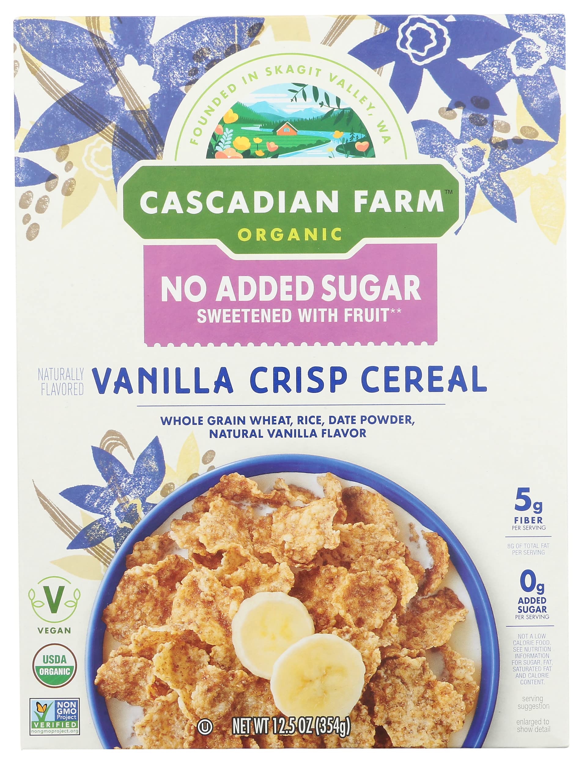 Amazon.com: Cascadian Farm Organic Vanilla Crisp Cereal, Naturally ...