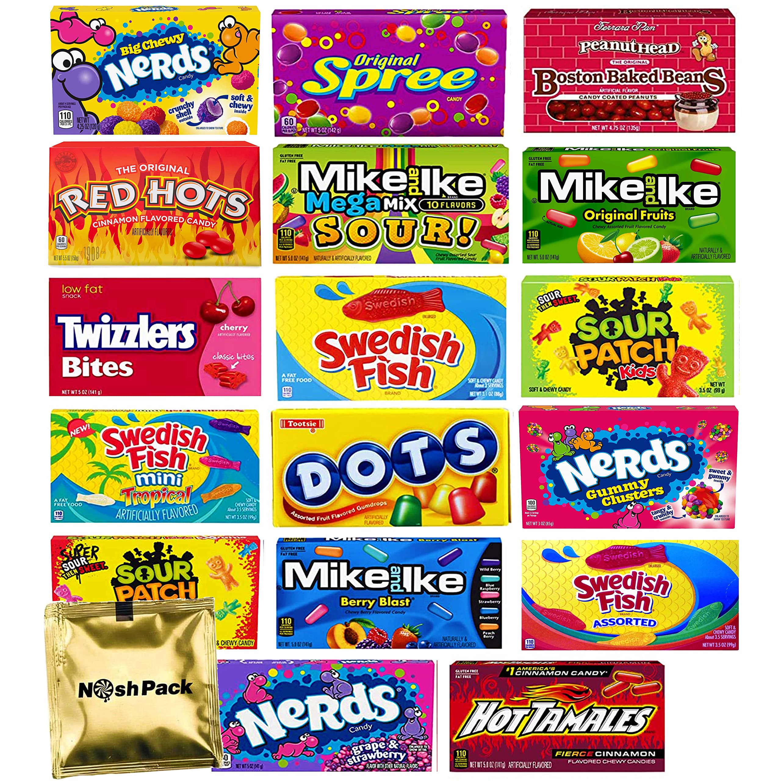 Buy Movie Theater Bulk Candy Variety Pack, 17 Boxes Individually ...