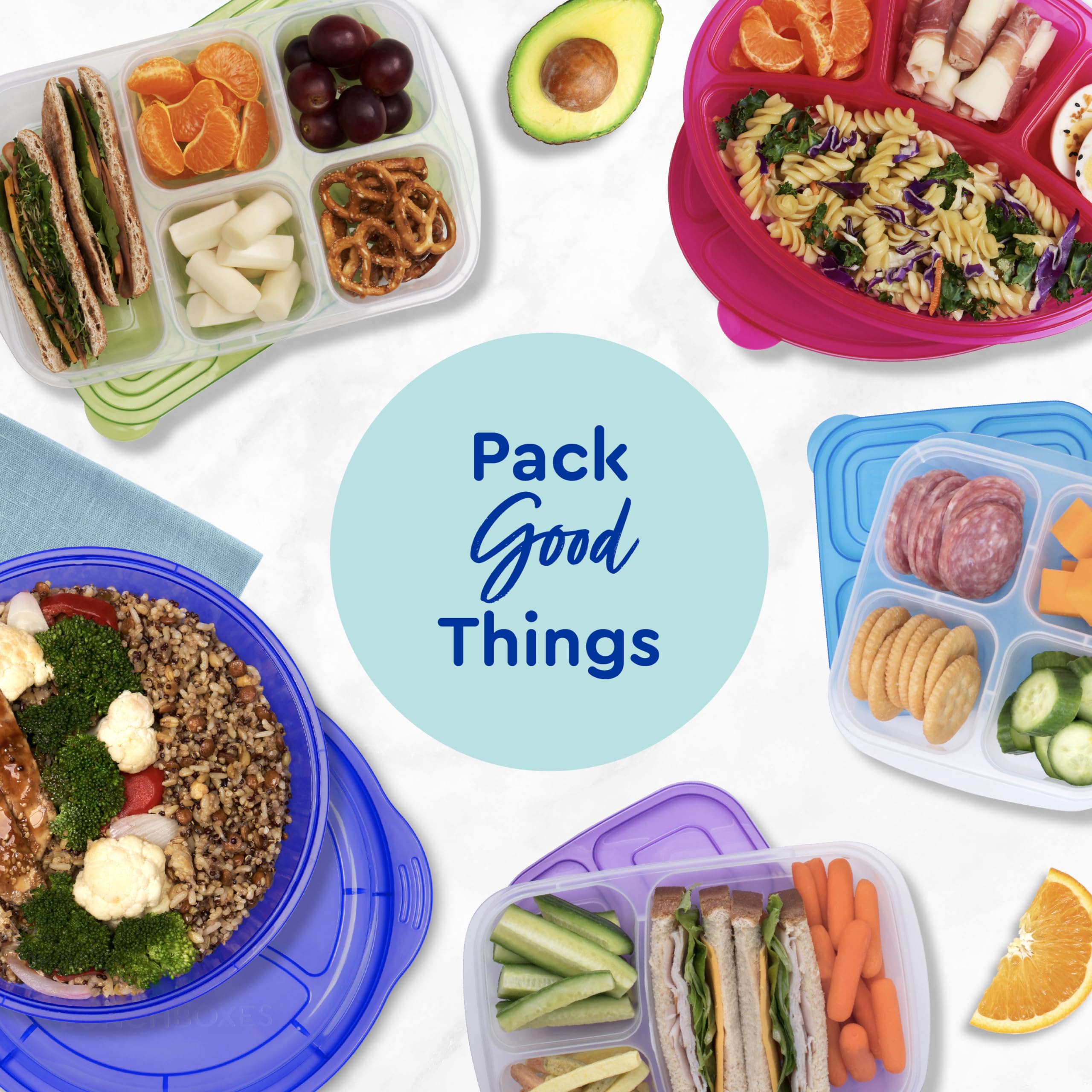 Snapklik.com : EasyLunchboxes - Original Stackable Snack Boxes ...