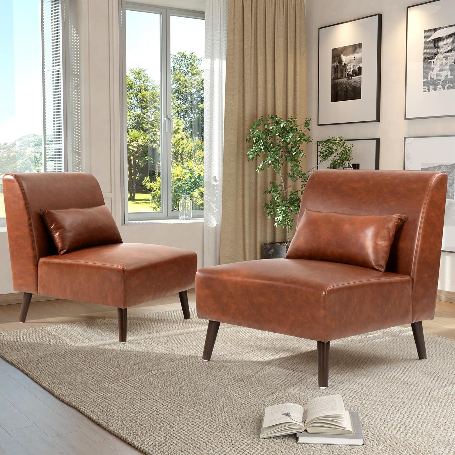 Amazon.com: Pellebant Oversized Mid Century Modern Accent Chair with ...