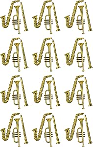 Beistle 55879-GD 12-Pack Gold Plastic Musical Instruments Party ...