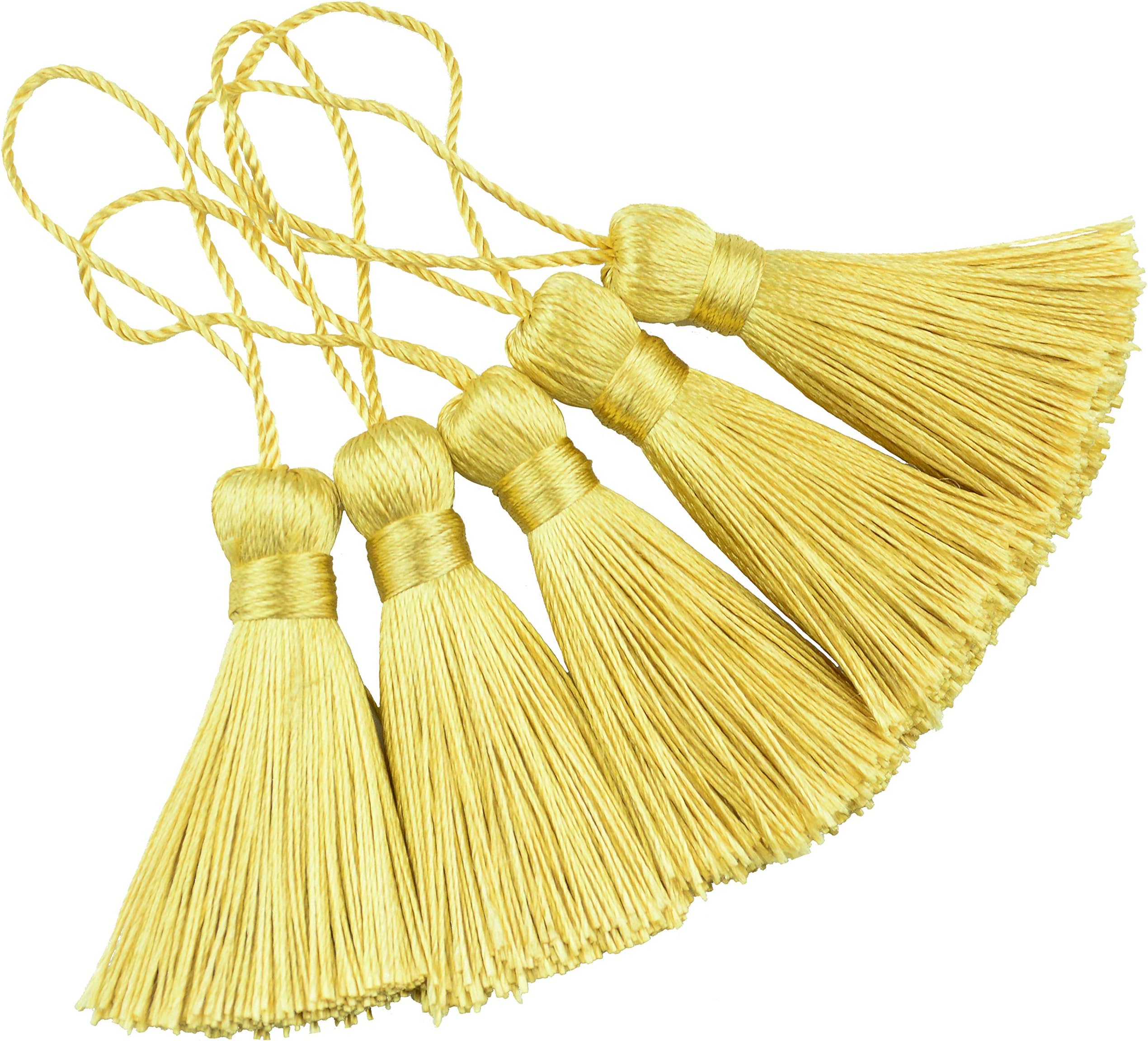 Amazon.com: 20pcs 3.7 Inch Mini Tiny Craft Tassels Soft Elegant ...