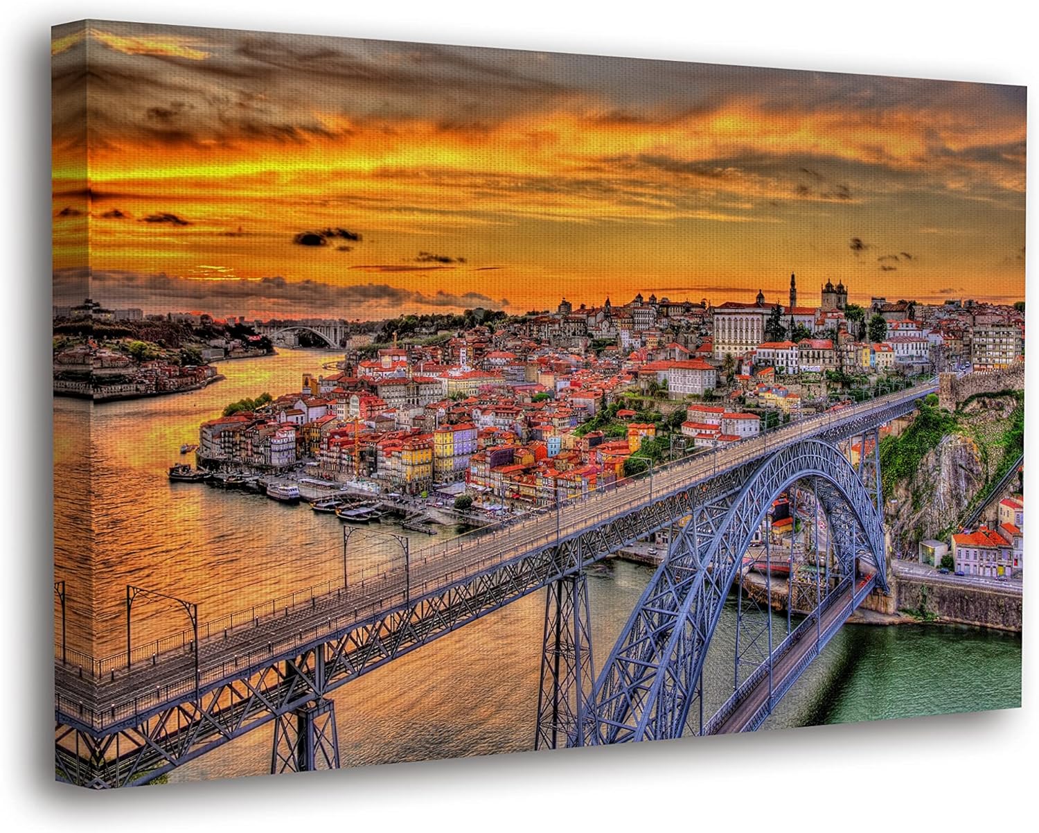 Amazon.com: SpiritualHands World's Heritage Famous Places Canvas Wall ...