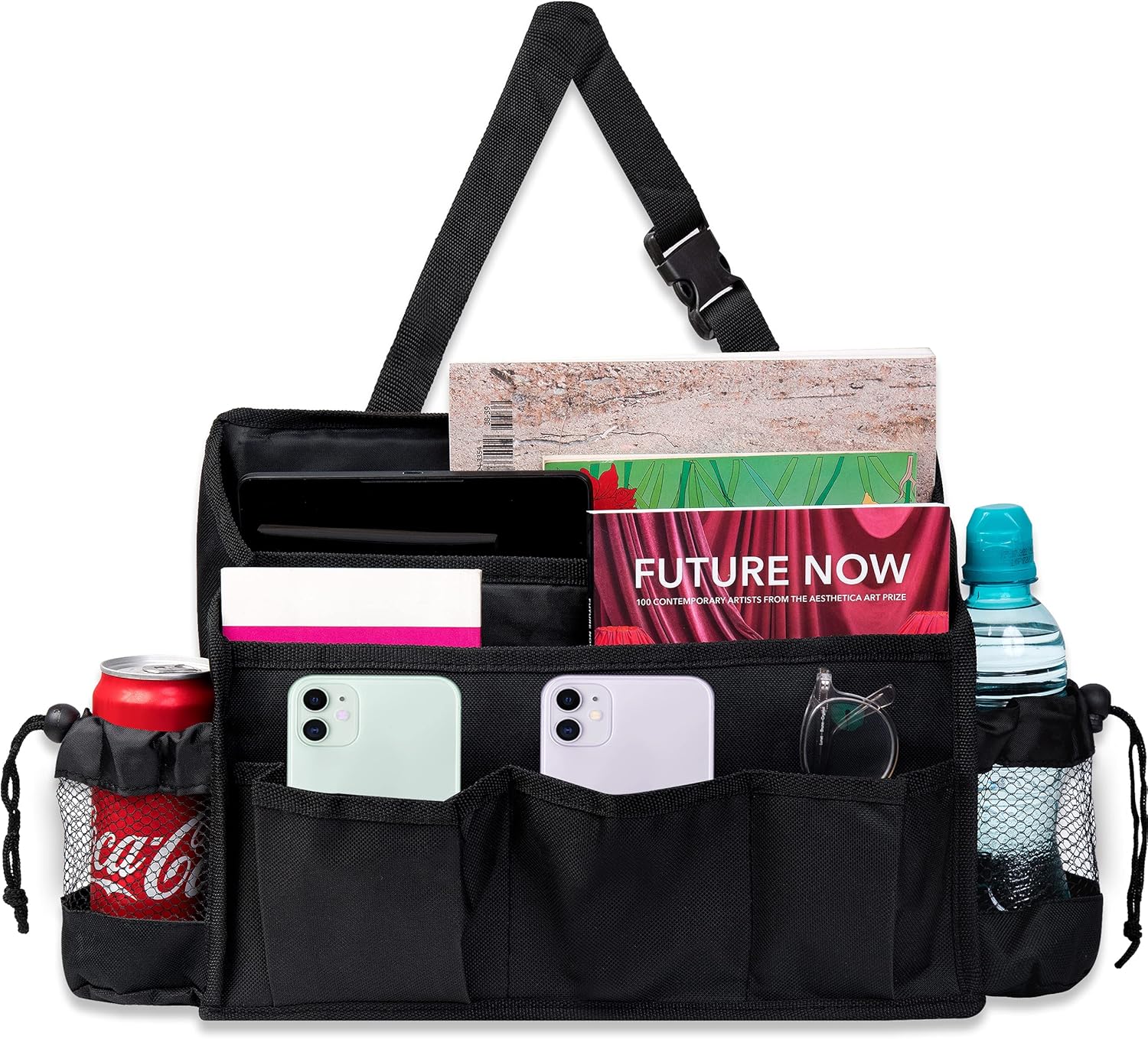 Amazon.com: ZONETECH Multi-Pocket Organizer - Classic Black Durable ...