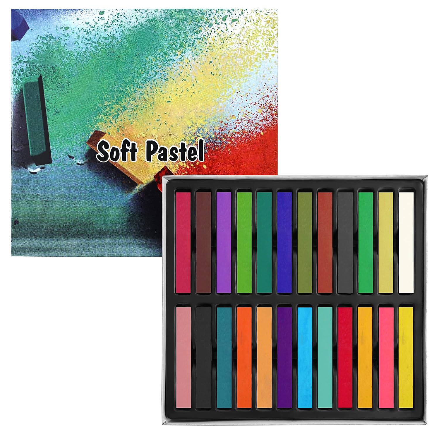 ABOUT SPACE Soft Pastel Colours - 24 Shades of Vibrant Soft Oil Pastel ...