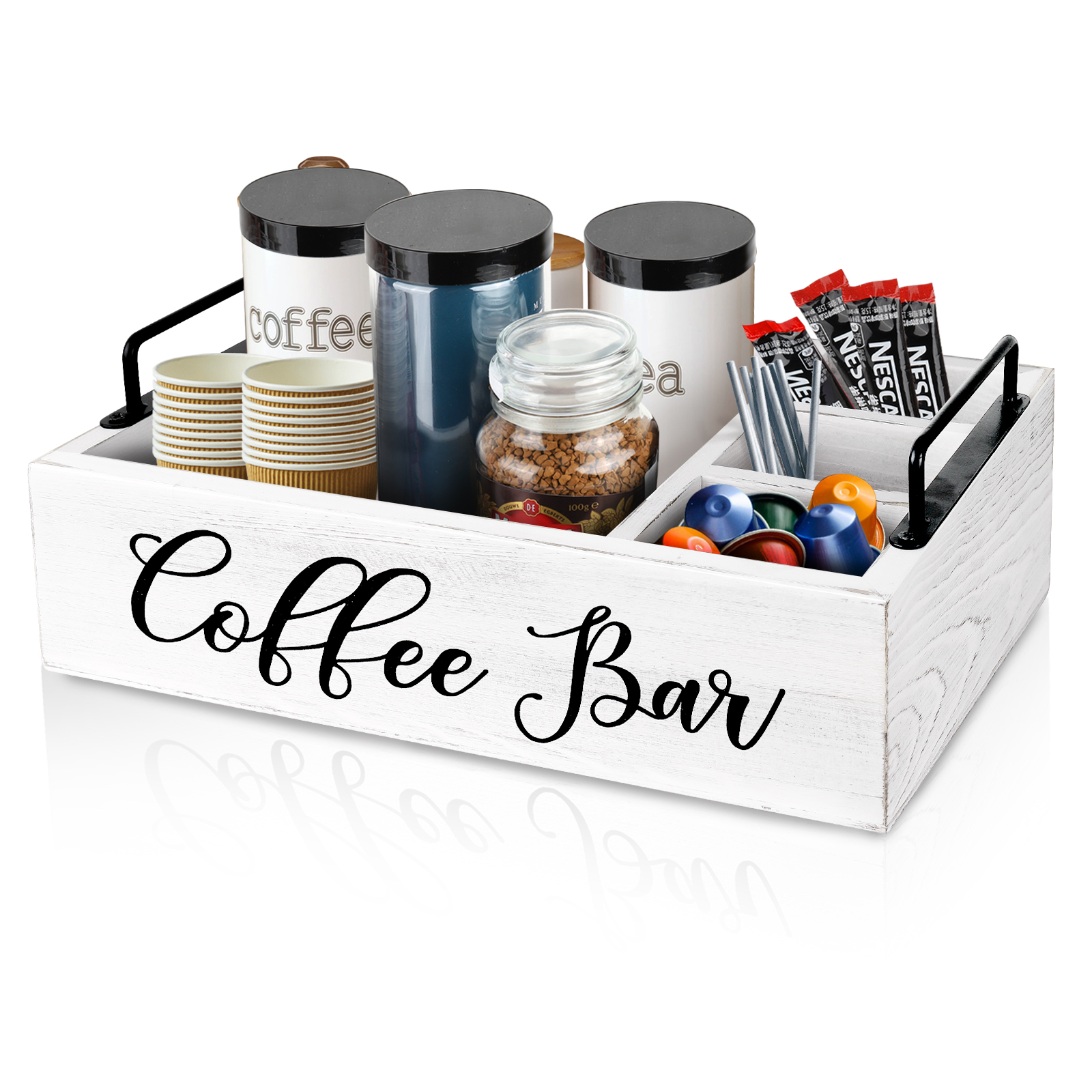 Watch Coffee Station Organizer - Coffee Bar Organizer countertop on ...