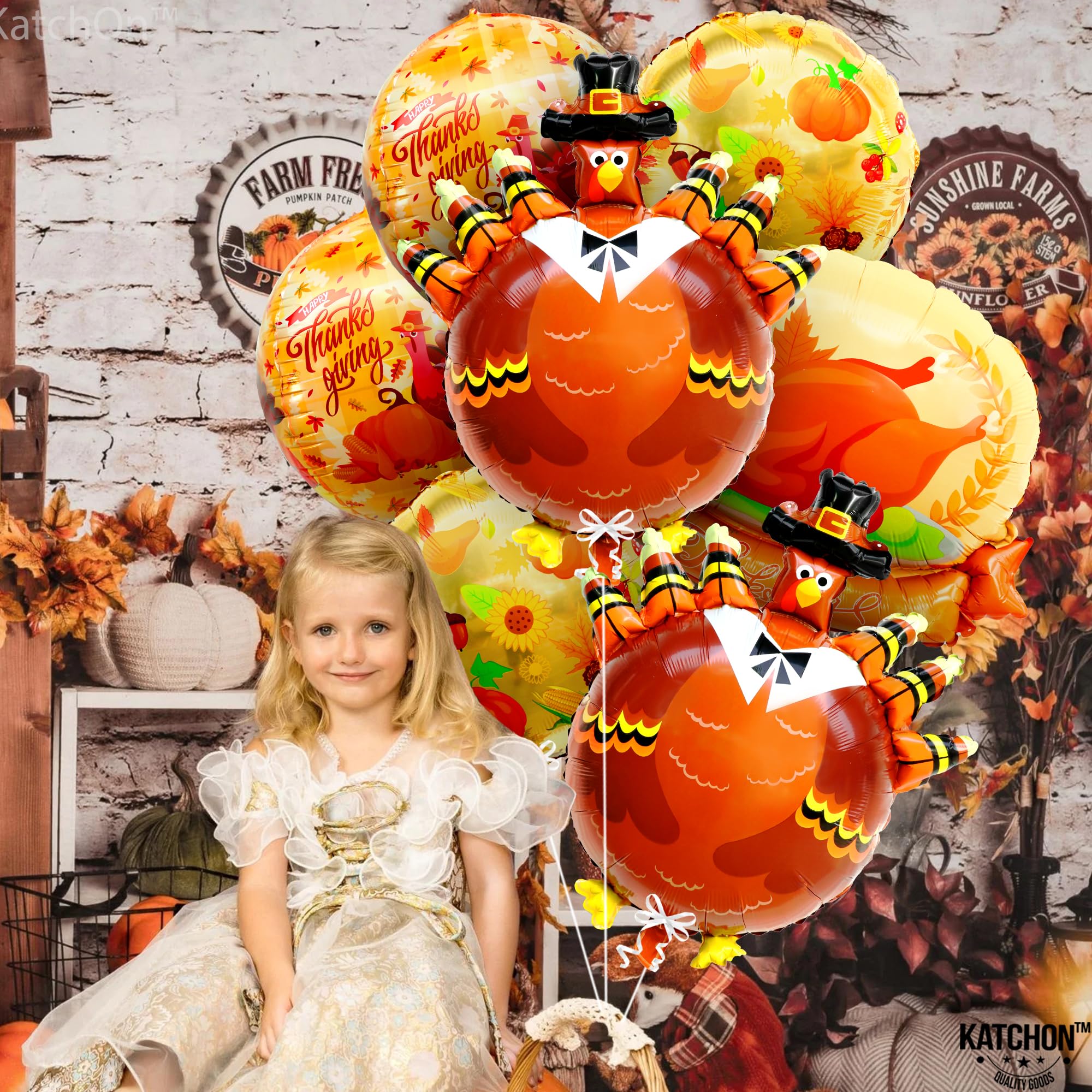 Snapklik.com : Large Thanksgiving Balloons Decorations Set - 32 Inch ...