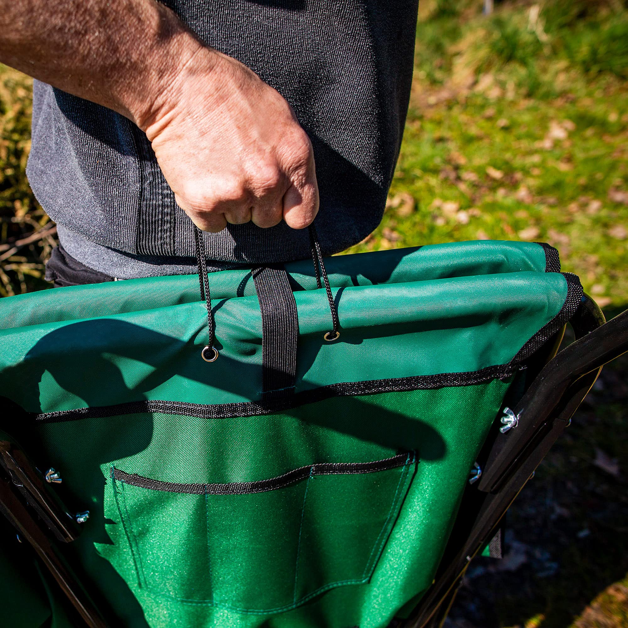 UPP Foldable Wheelbarrow | Transport Garden Trolley Ideal for Wood ...