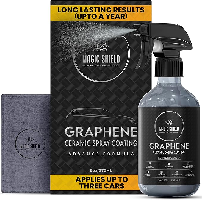 Amazon.com: Magic Shield Graphene Ceramic Spray Coating - LAST SO LONG ...