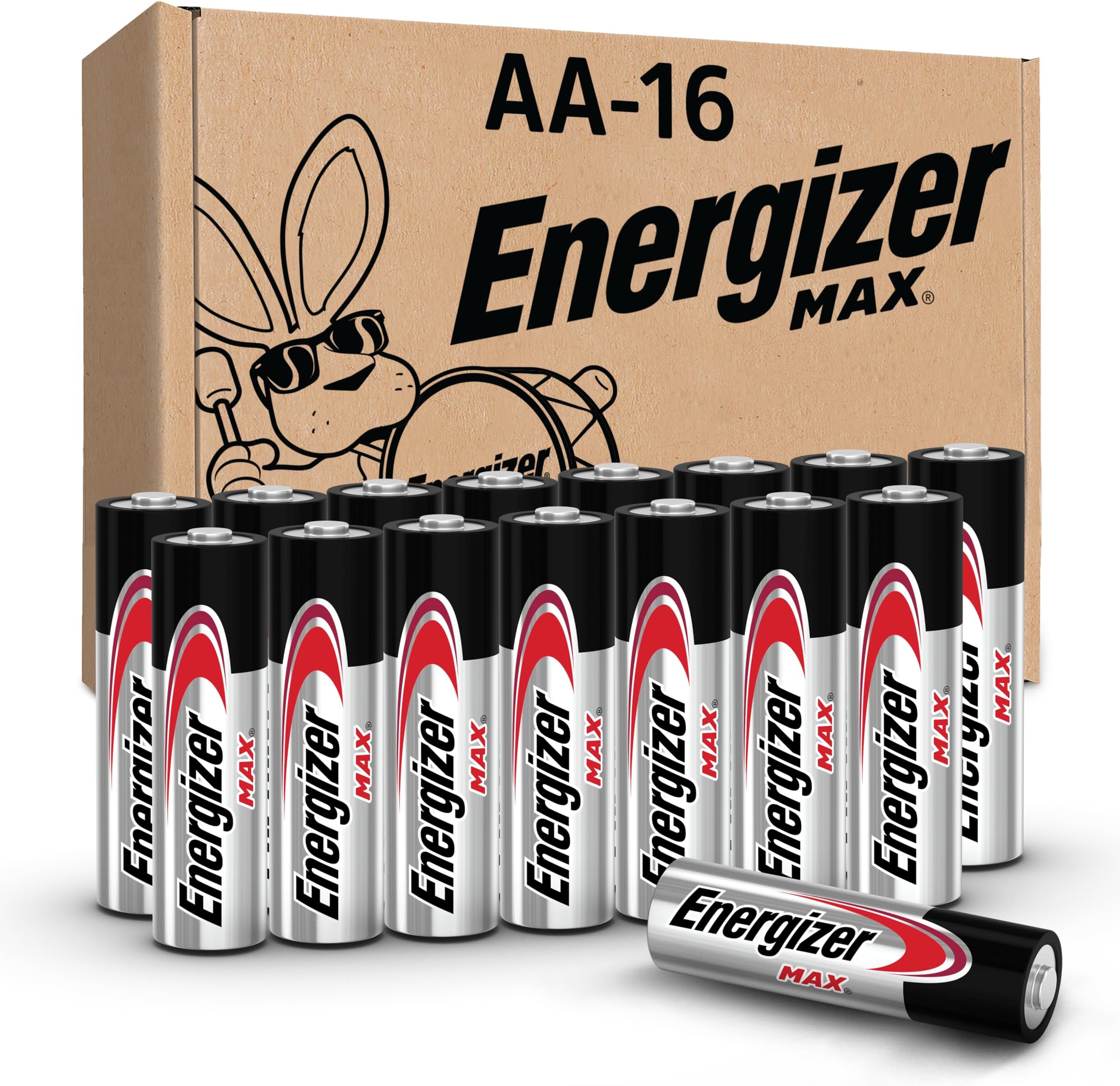 Amazon.com: Energizer MAX AA Batteries (16 Pack), Double A Alkaline ...
