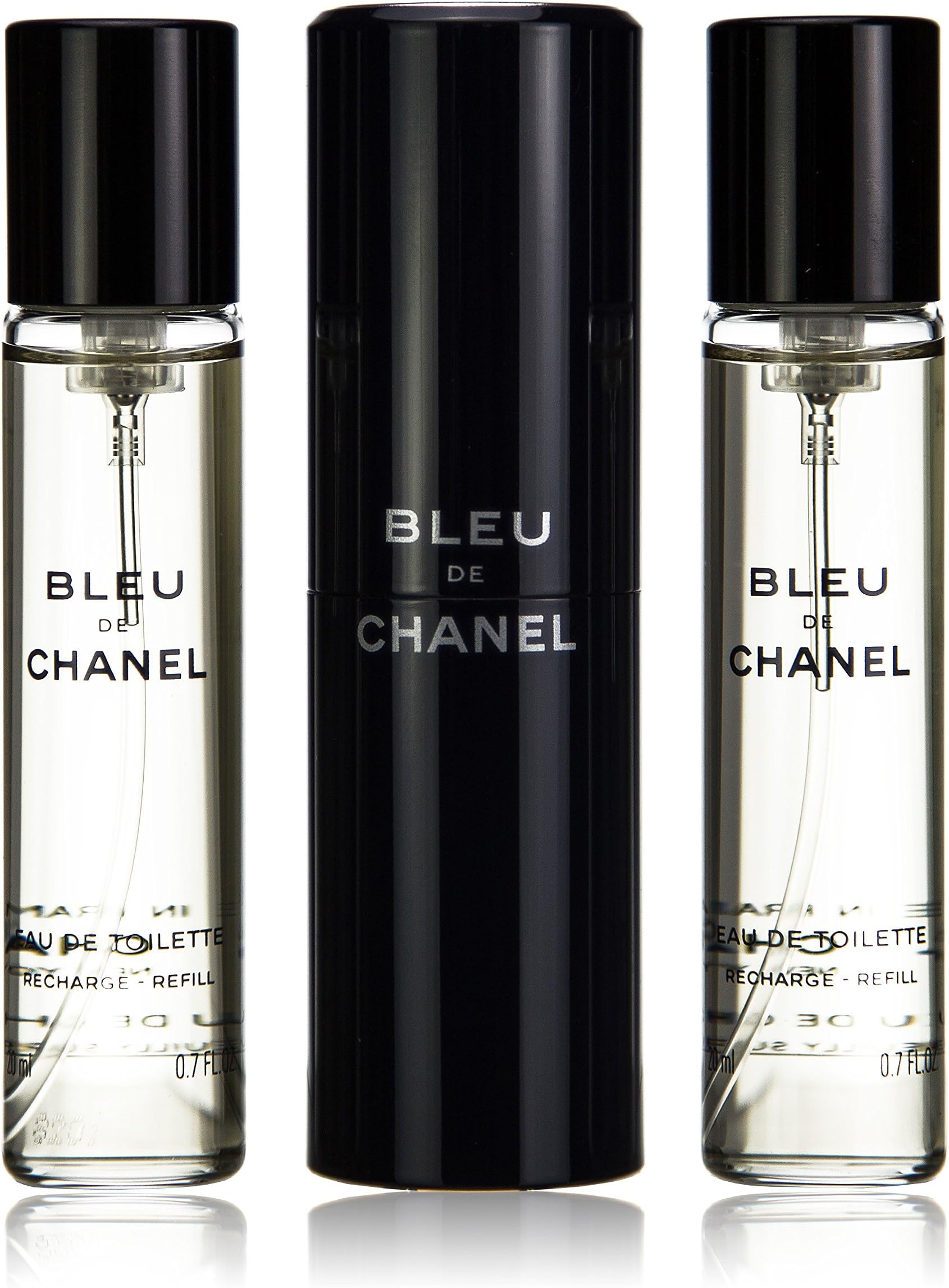 Amazon.com : Chanel Bleu De Chanel Eau De Toilette Travel Spray & Two ...