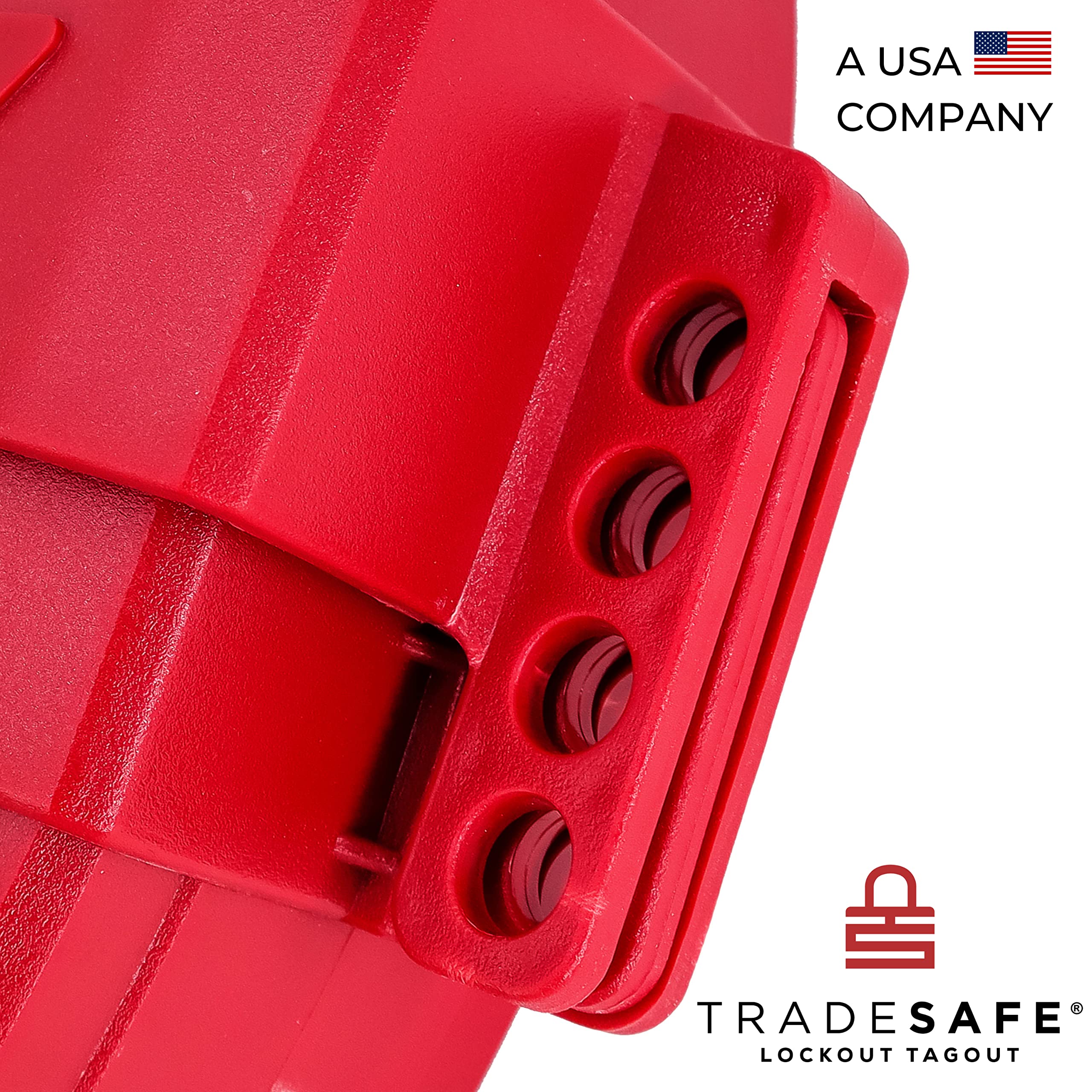 Snapklik.com : TRADESAFE Gate Valve Lockout - Red Lockout Tagout Valve ...
