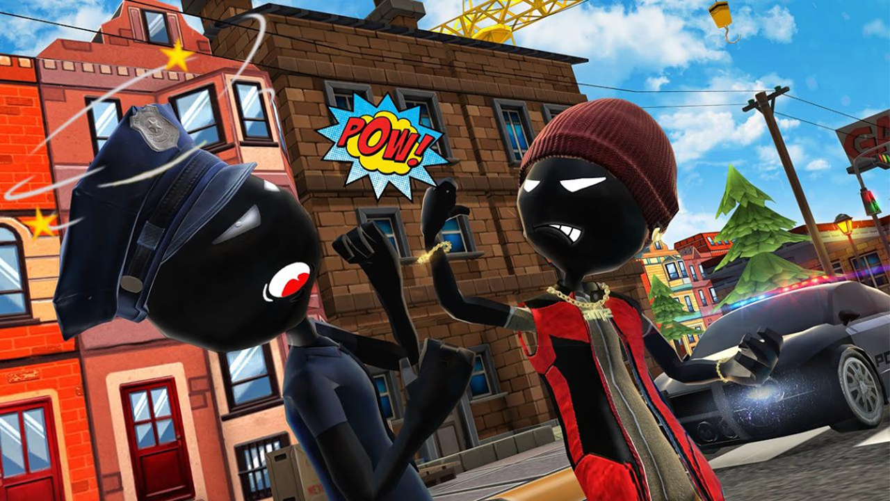 Crazy Stickman Mafia Hero Police Fighting Survival Hunter Games: Shadow ...